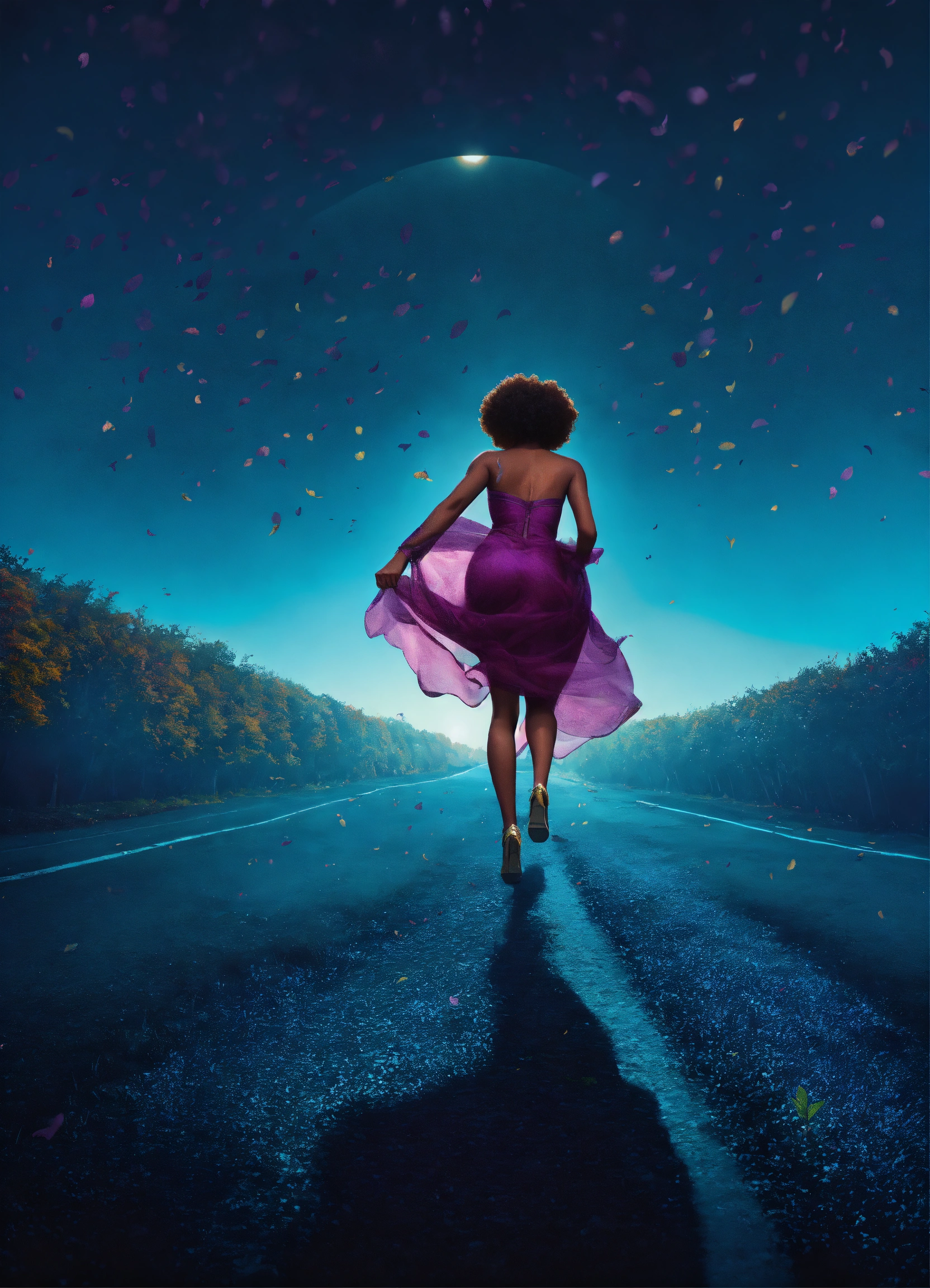 Lexica - Aerial shot, Beautiful Melanated woman, angular features ...