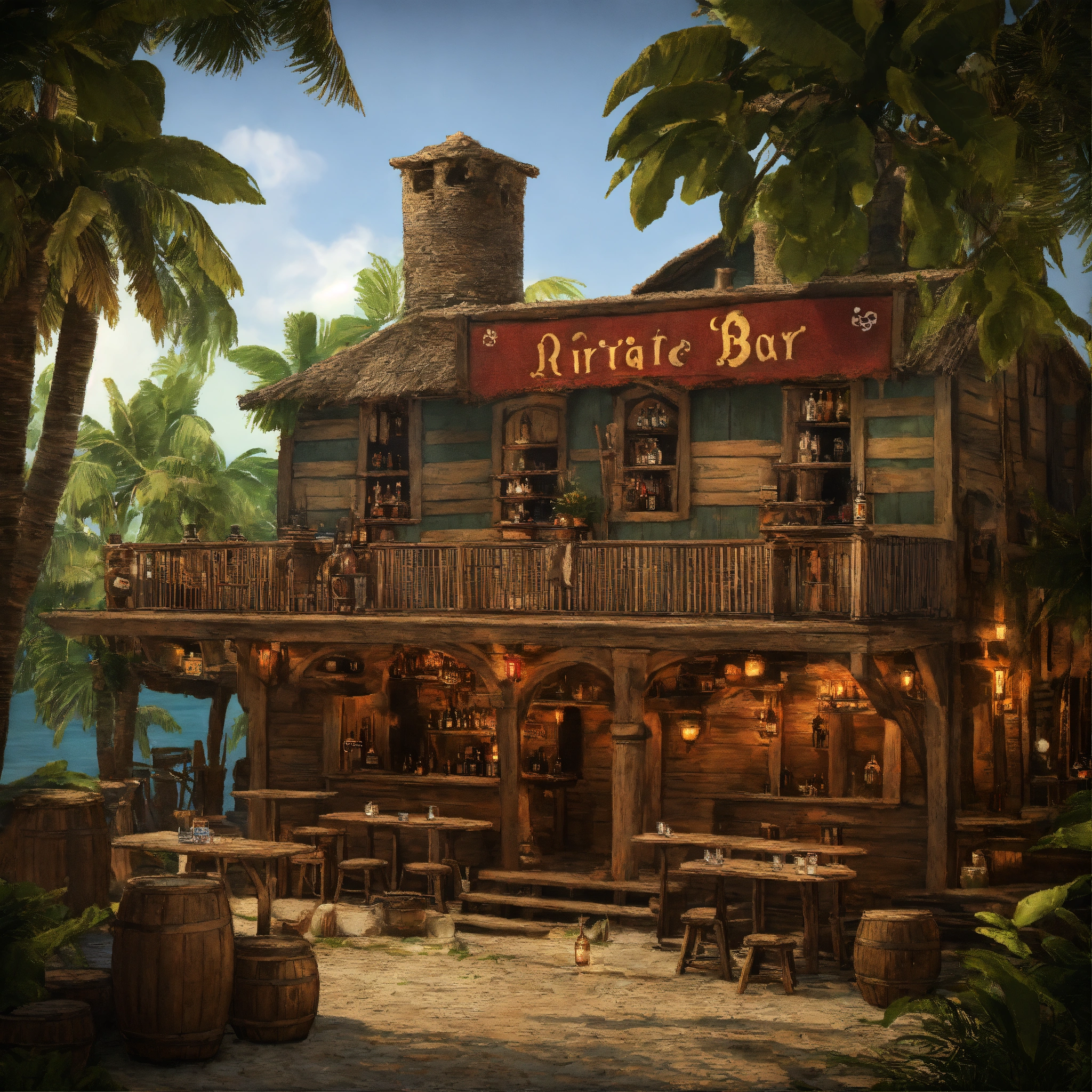 Lexica - Pirate bar rum, 17th century, 8k