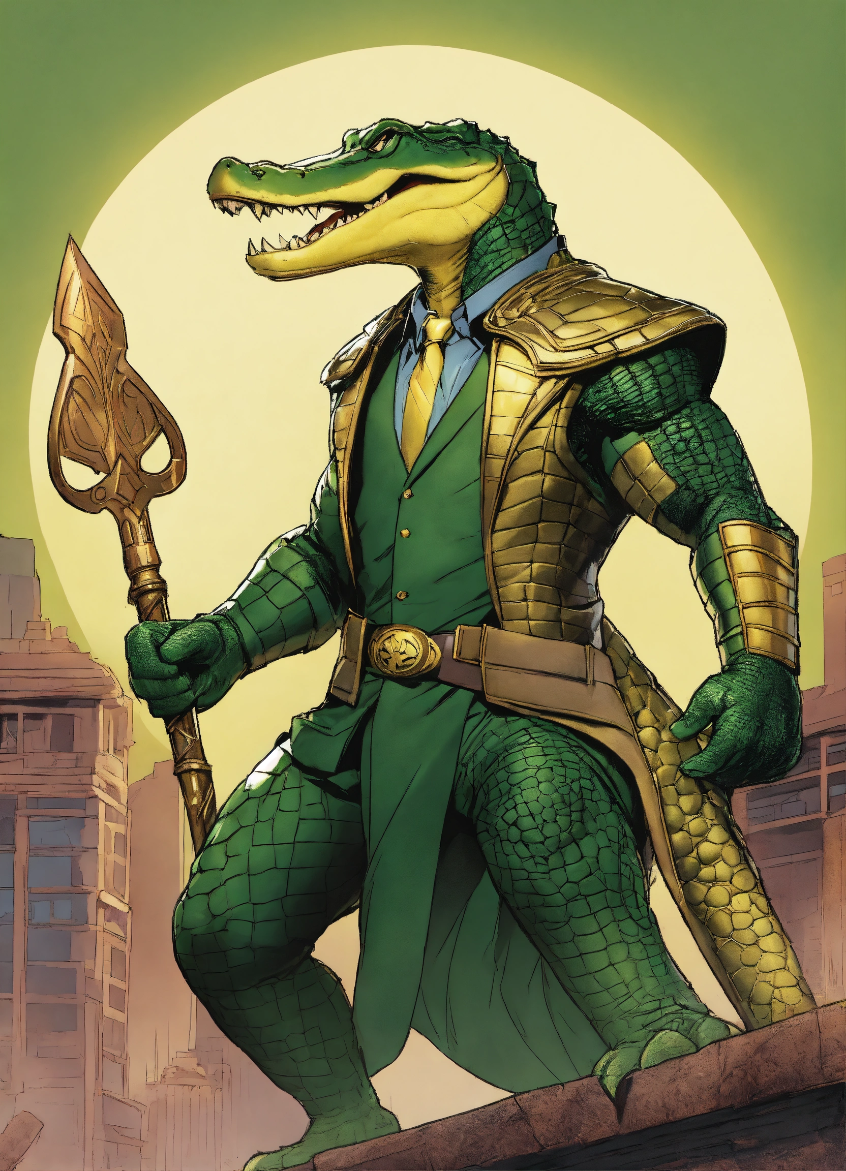 Lexica - Marvel alligator loki variant in action without words or logos