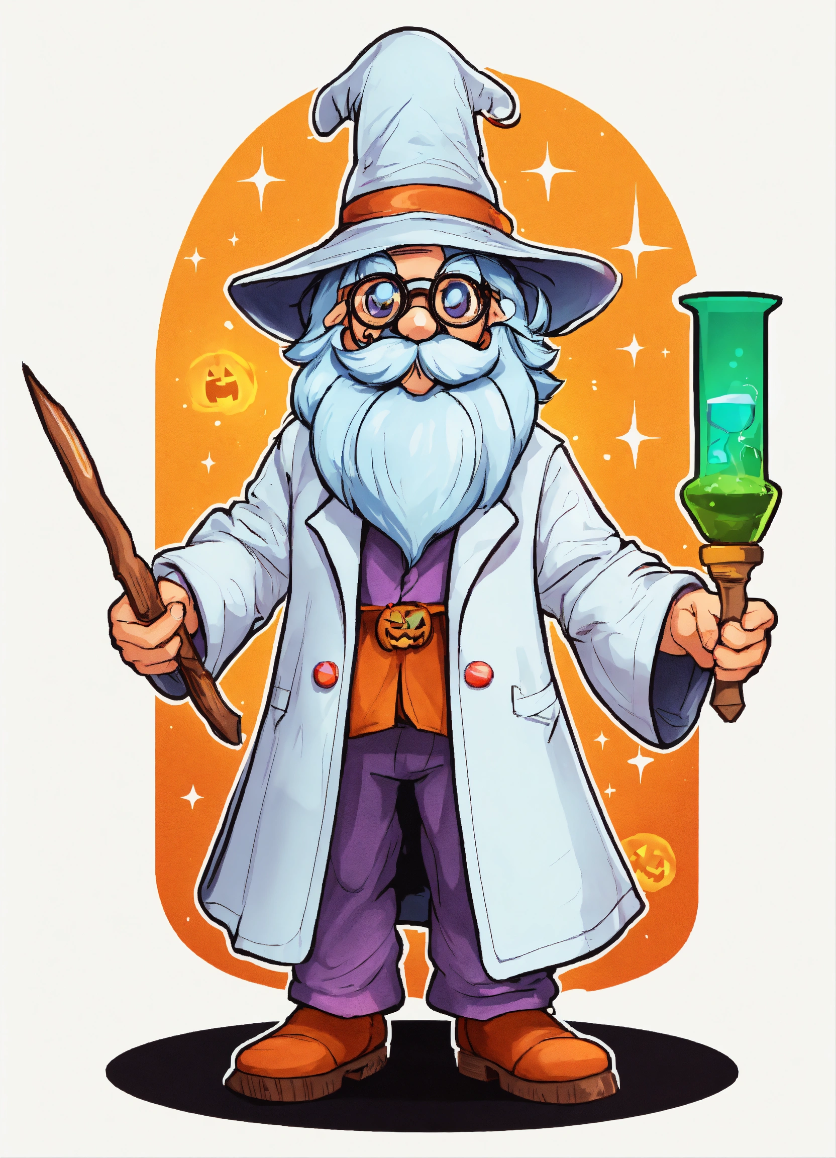 Lexica - Generate a cute The Mad wizard Scientist in Haloween ...