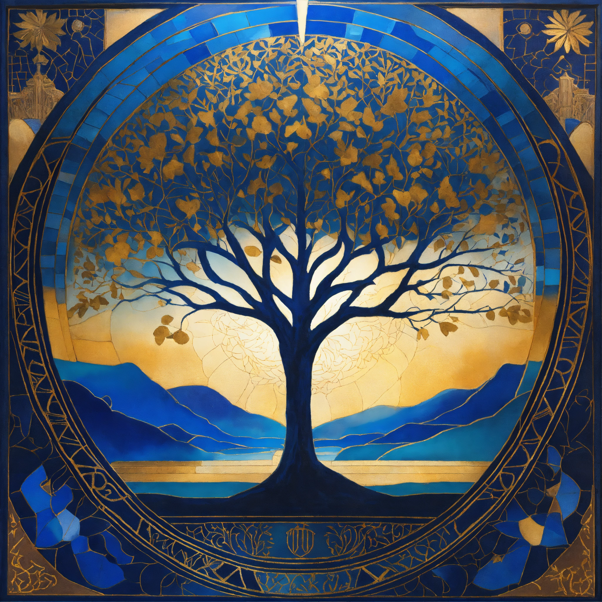 Lexica - An ethereal, radiant shard in celestial blues and golds ...