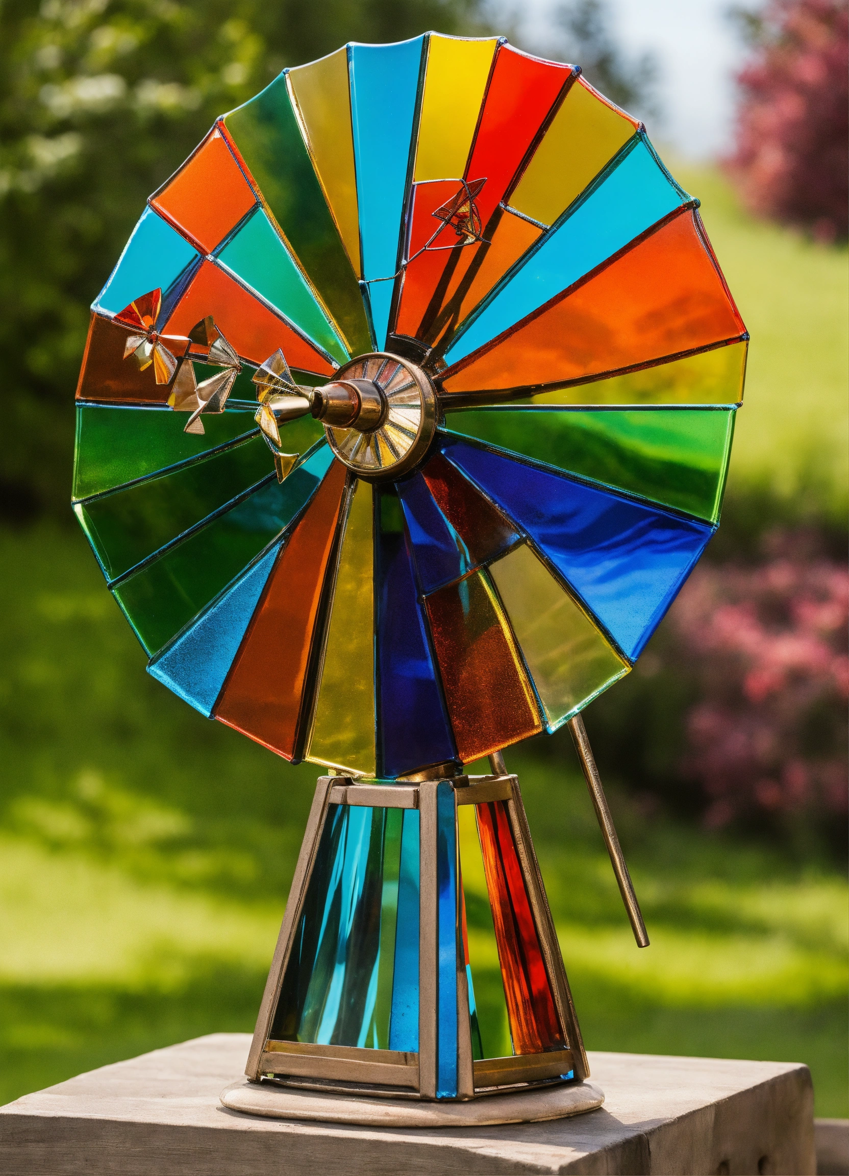 Lexica - Rainbow glass art deco windmill