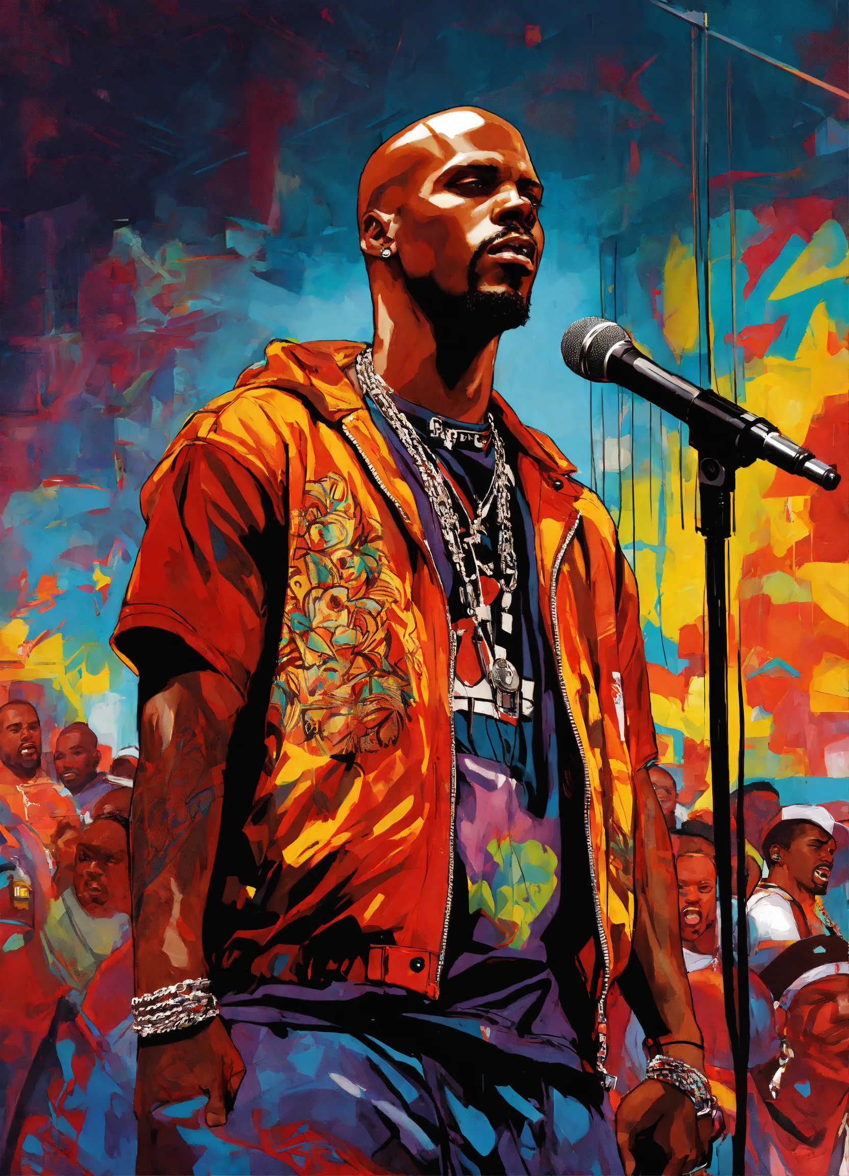 Lexica - Earl Simmons, known professionally as DMX, signing rap into a ...