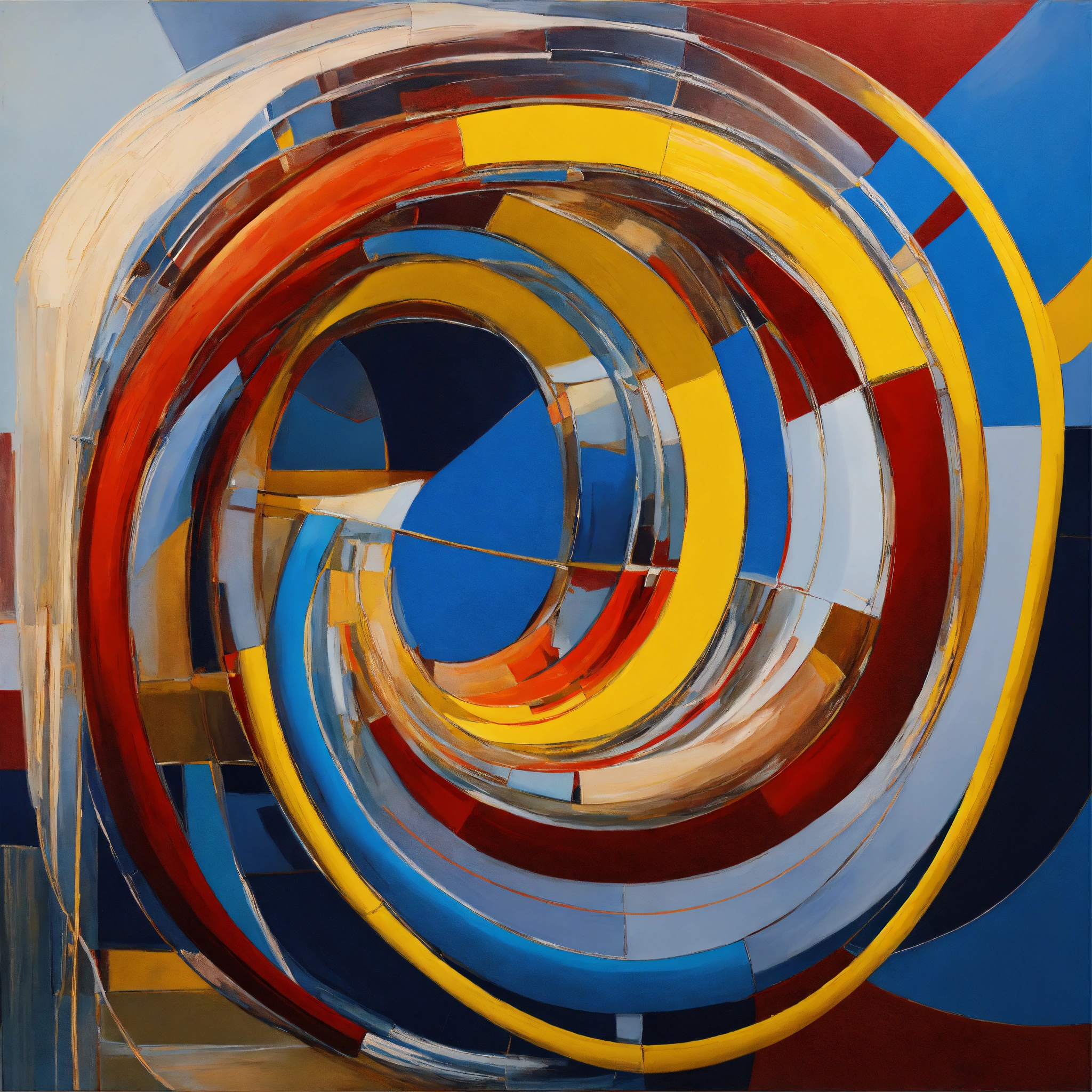 Lexica - Generative abstract curves tubes, oil painting, transparent ...