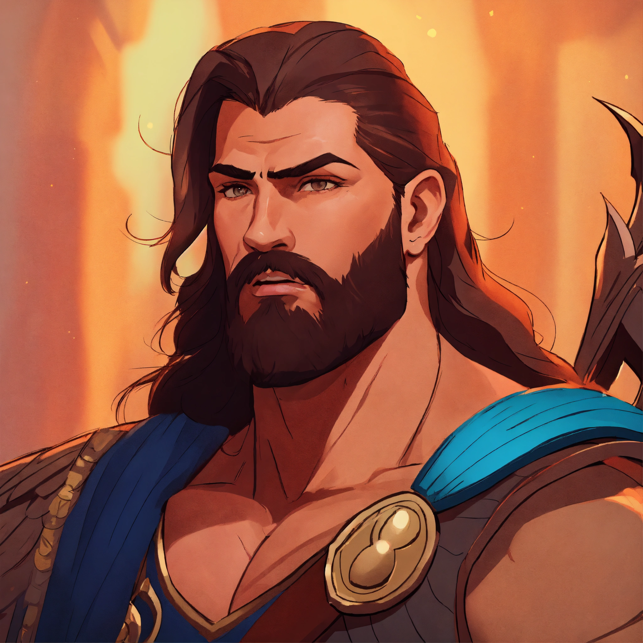 Lexica - Hercules character from film Xena and Hercules , 2D illustration style, sharp focus ...