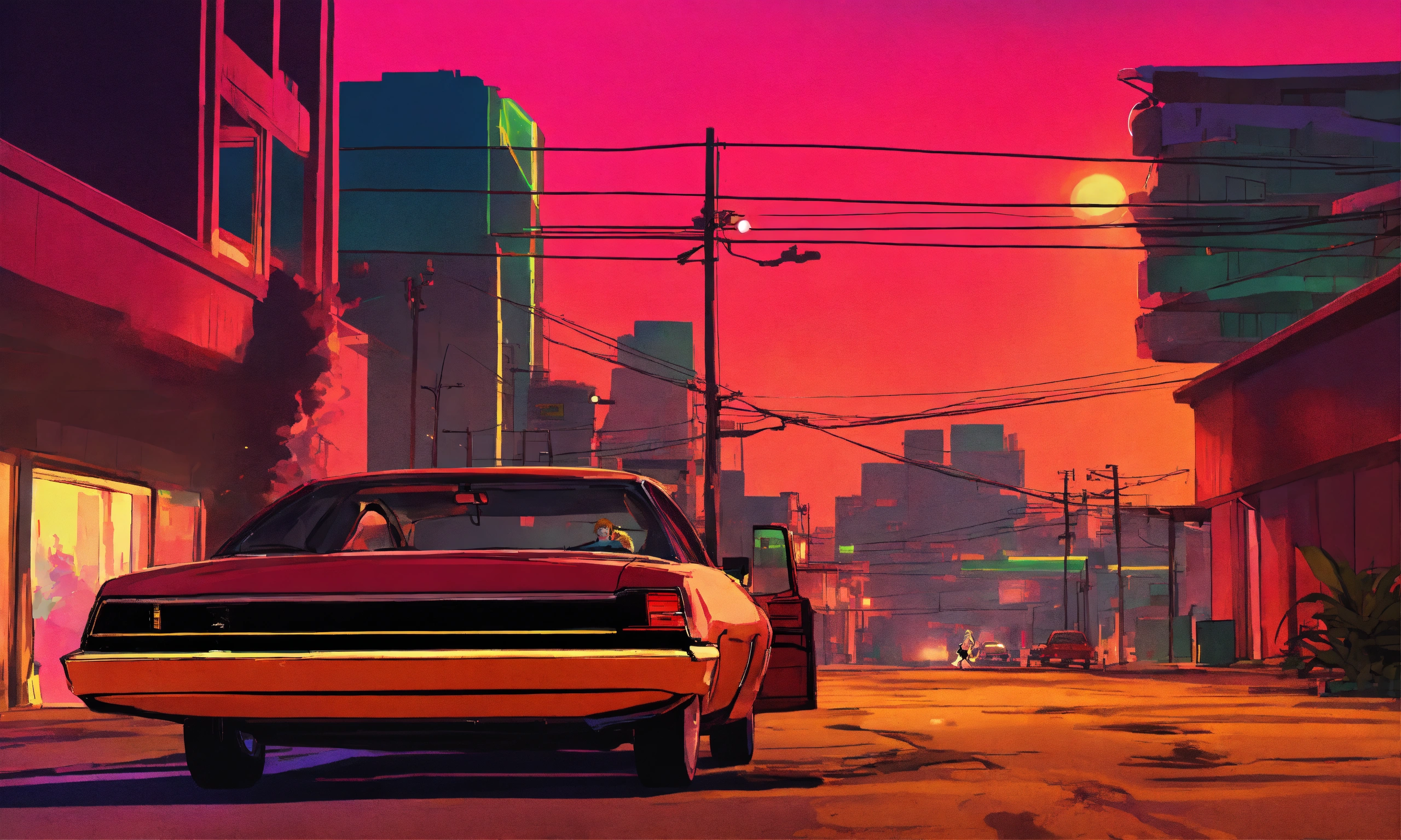 Lexica - David lynch style, 80s, cinematographic scene, with a blonde ...