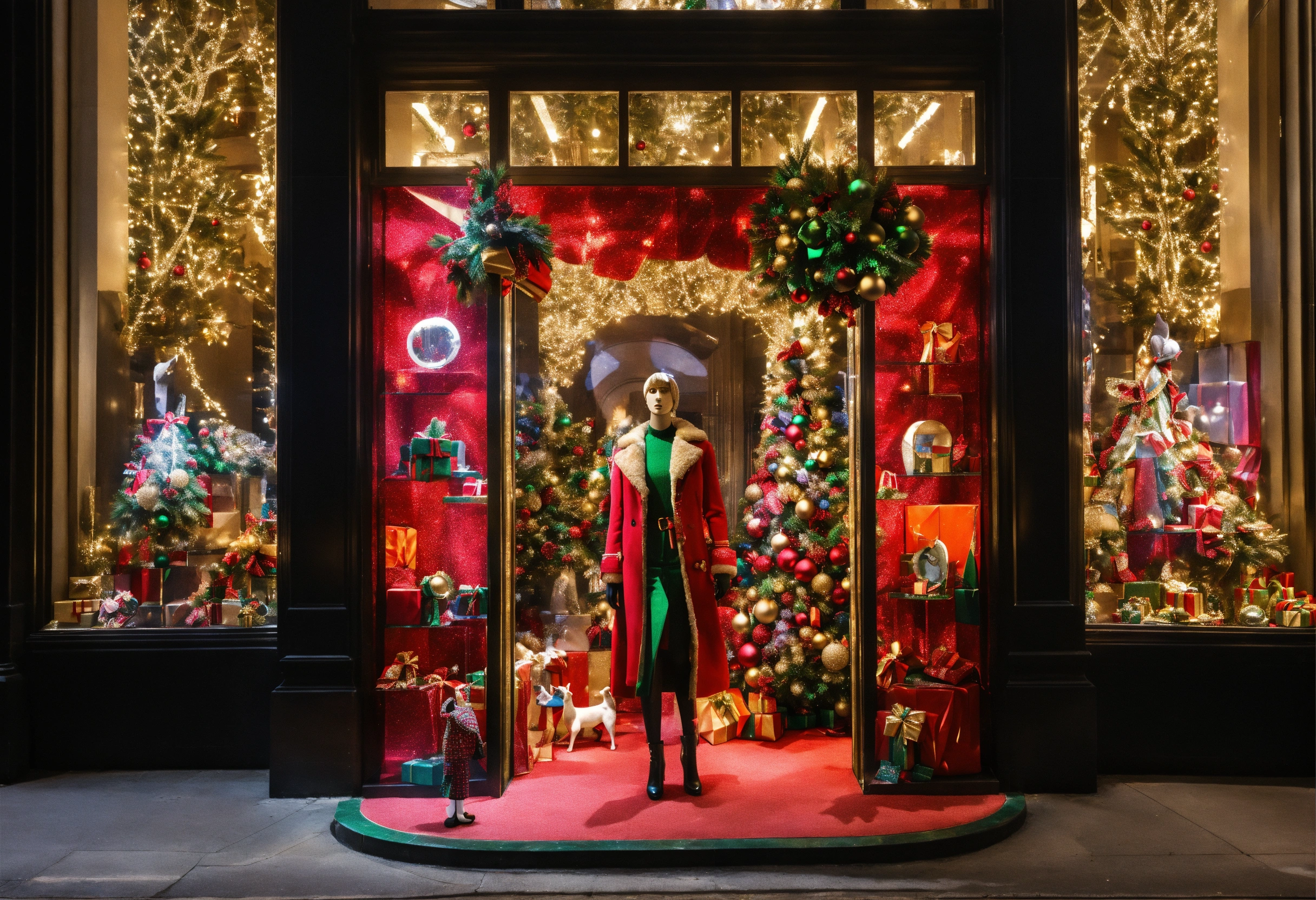Lexica - A 90s inspired christmas window display for Bergdorf's