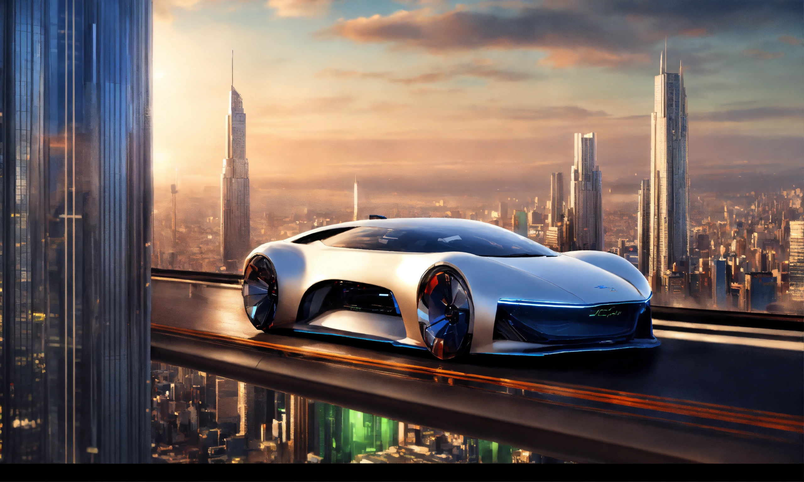 Lexica - Future linear motor cars running in future skyscrapers , 8k ...