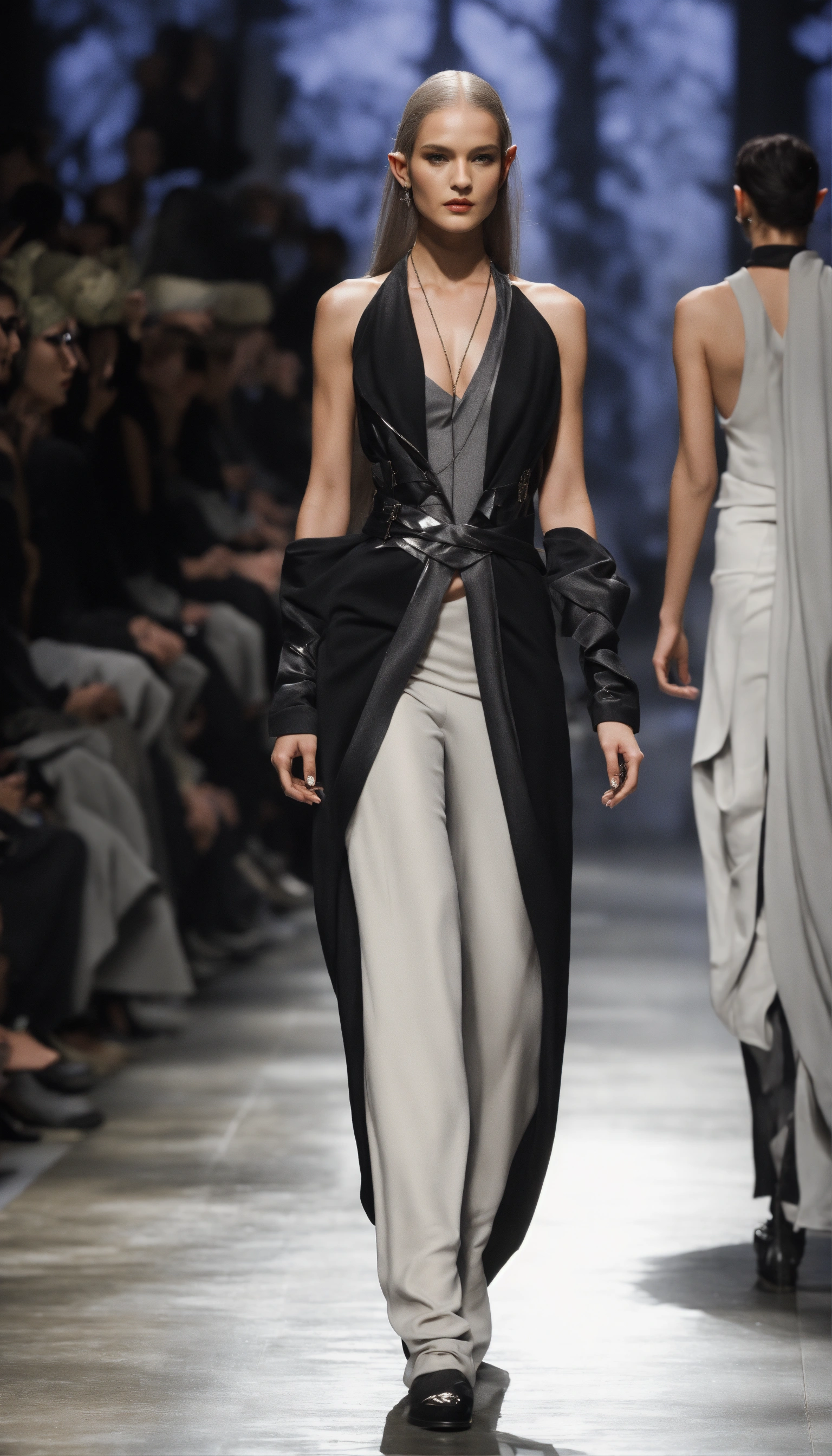 Lexica - Lothlorien neutral gender elves walking runway during elvin ...