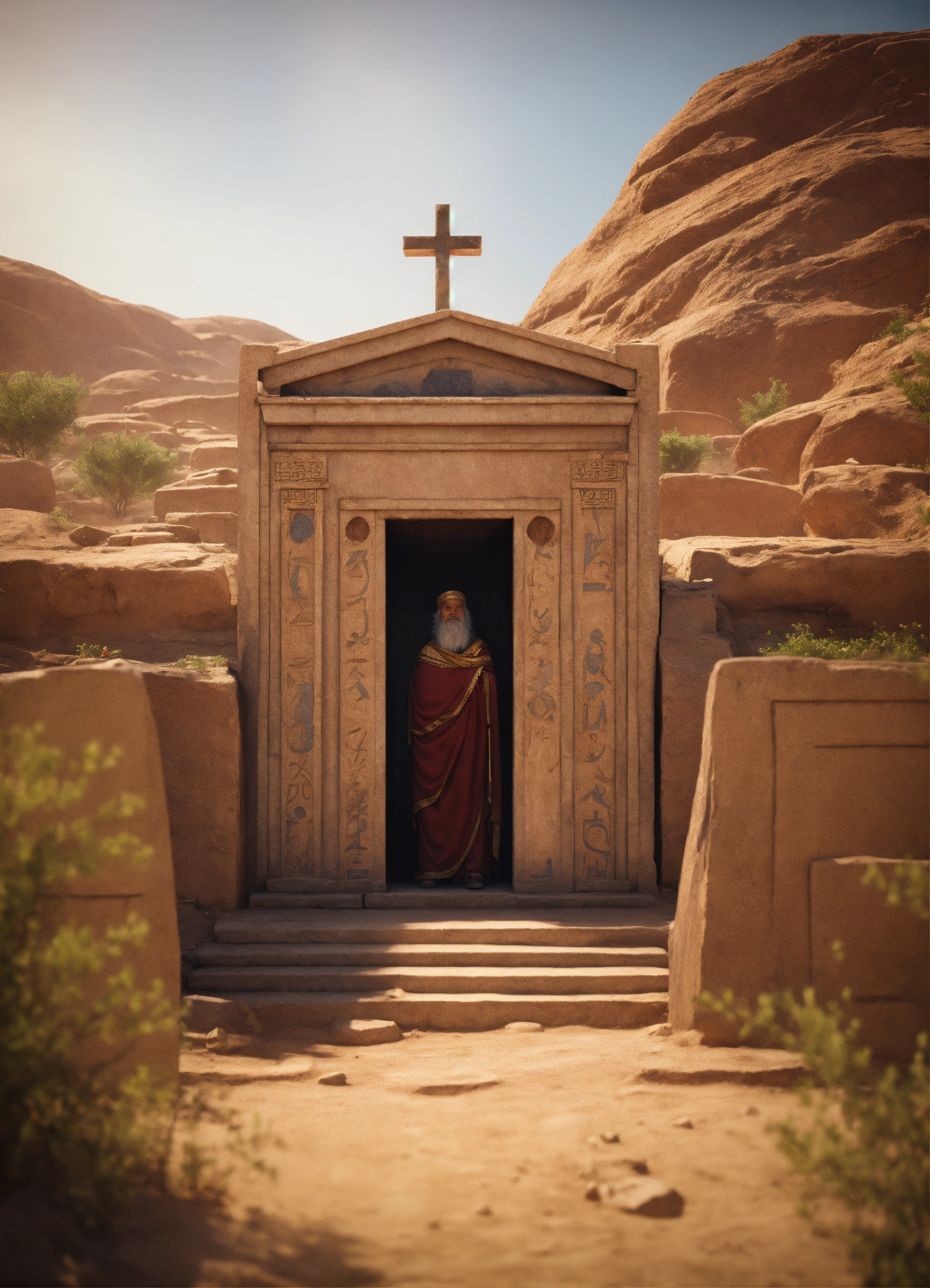Lexica - Simple tomb where moses died cinematic, 8k