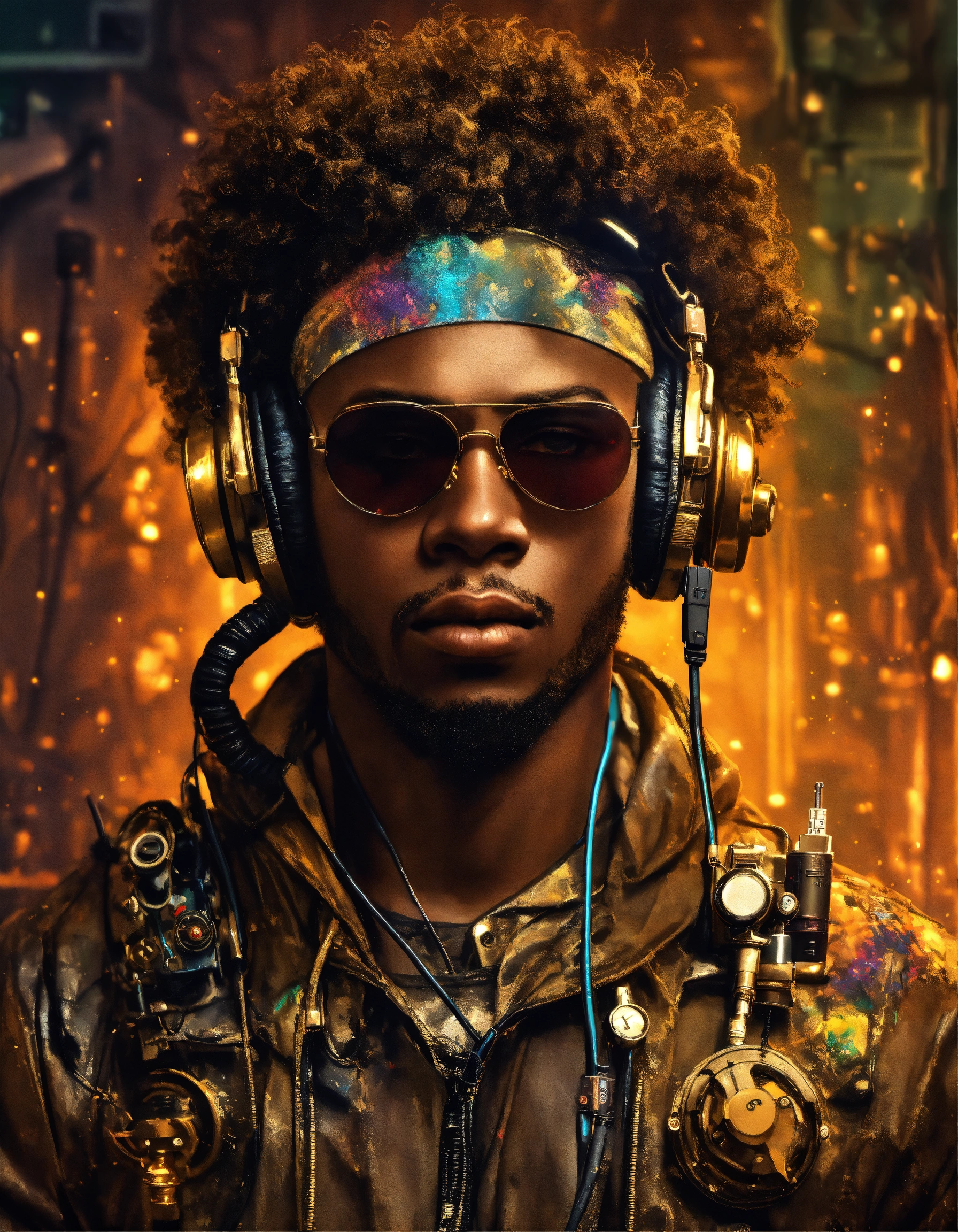 Lexica - Full body rendition of a Gothic-punk African American deep ...