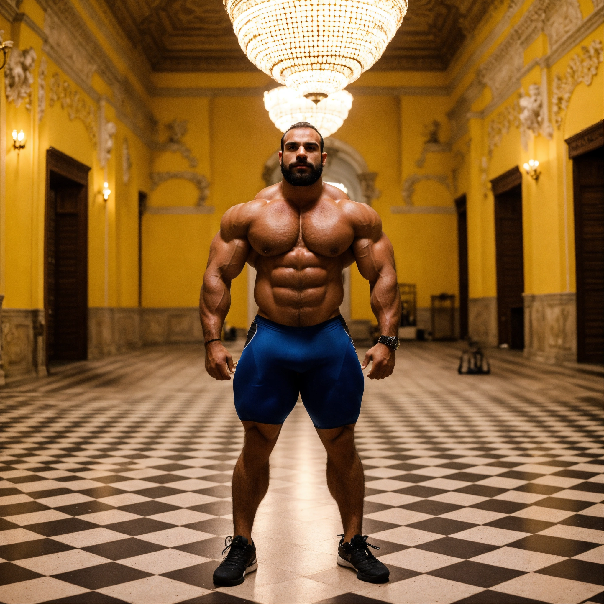 Lexica - 30-year-old hairy Brazilian man with big muscles, big ...