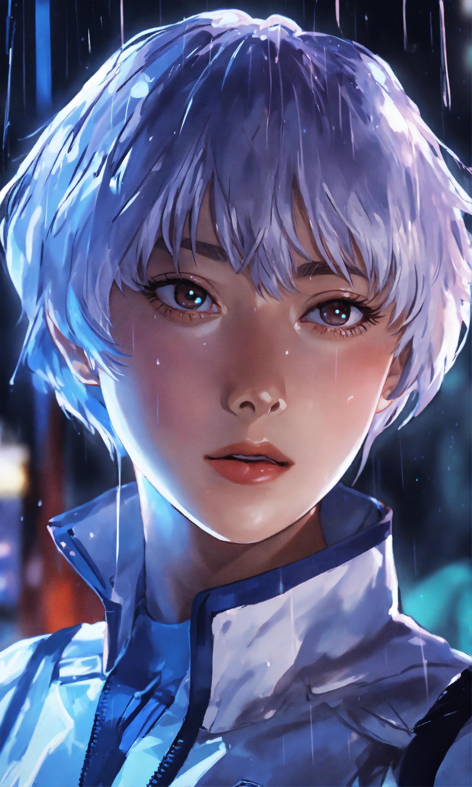 Lexica - Anime art of rei ayanami from neon genesis evangelion ...