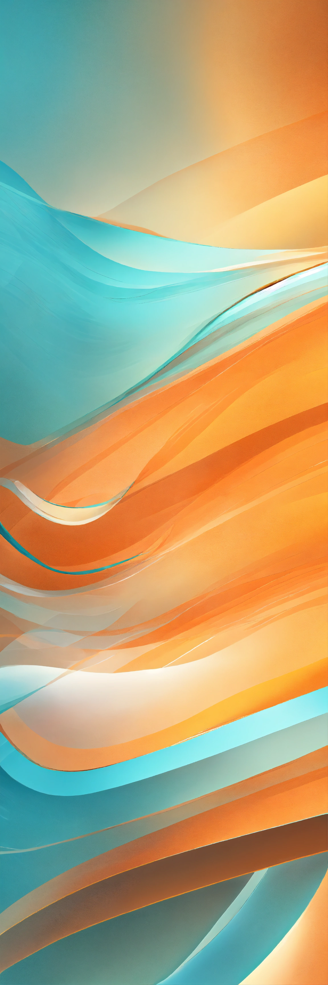 Lexica - Neutral, shades of cyan and orange color, no dark color ...