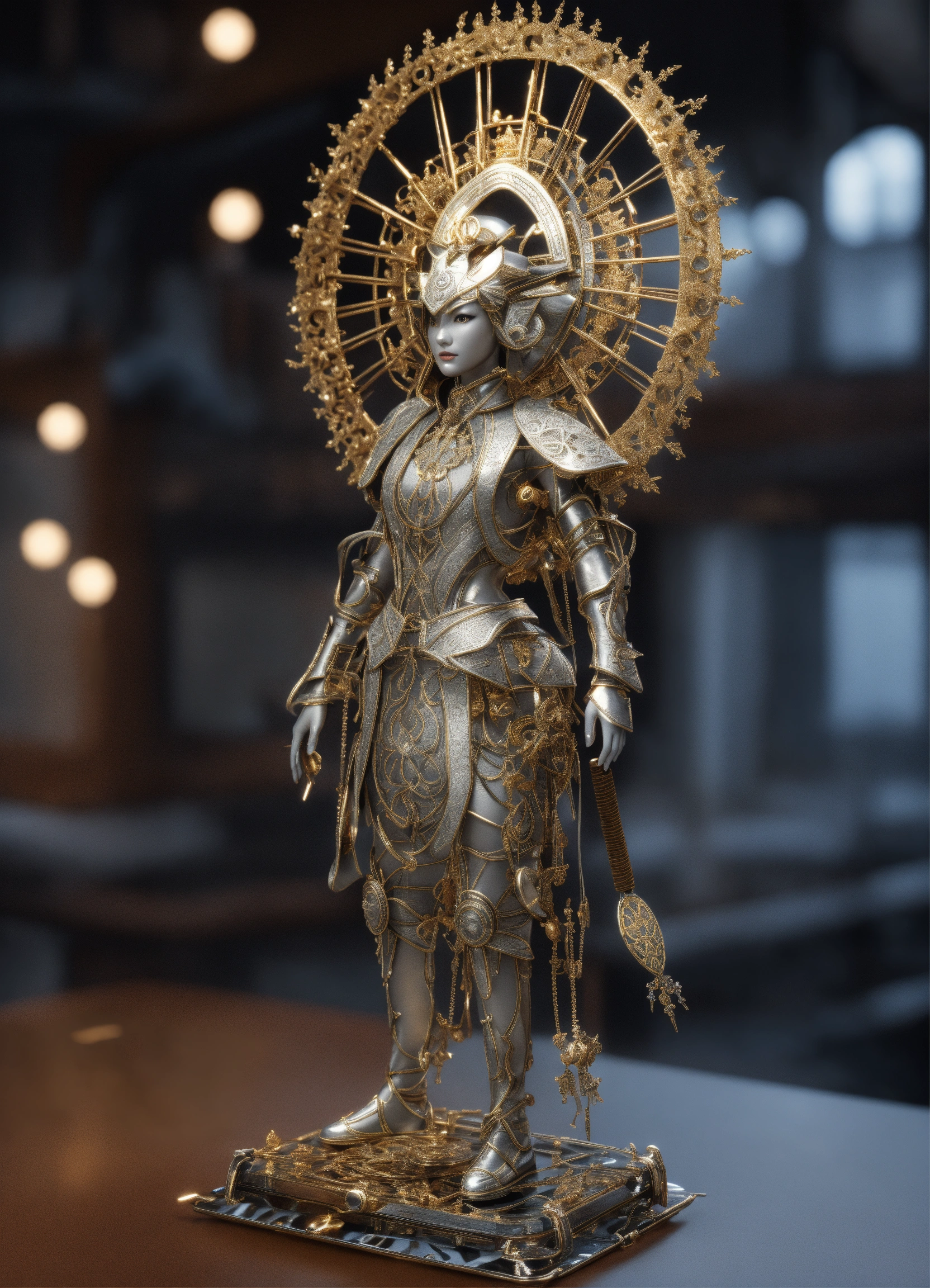 Lexica - Complex 3d render ultra detailed of a edo period high elf sci ...