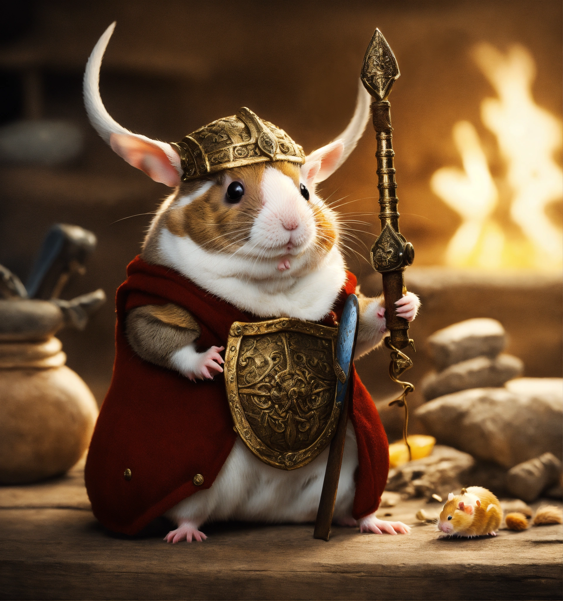 Lexica - Viking hamster dali style