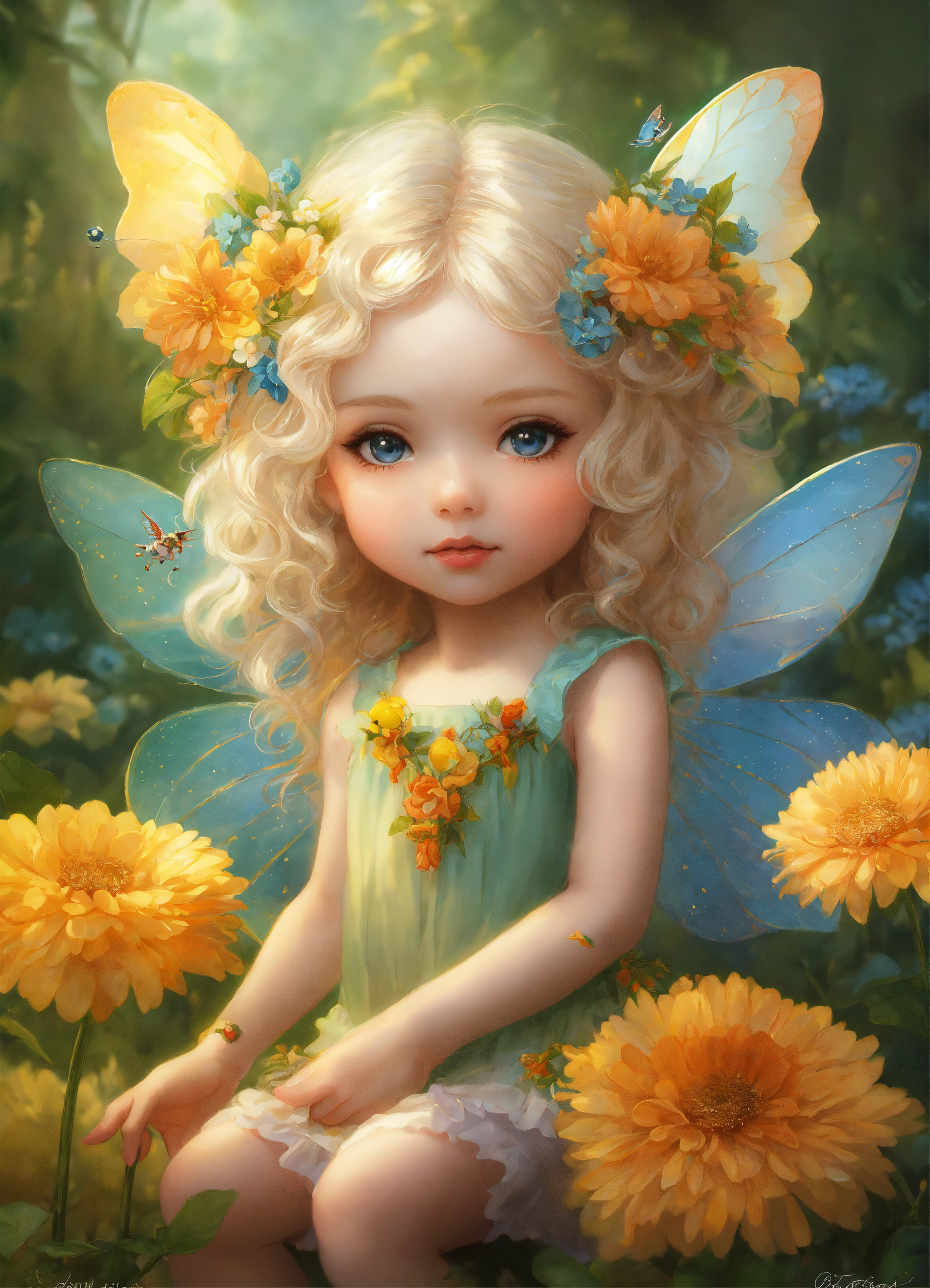 Lexica - Portrait and shot full body of a very cute glad fairy chibi ...
