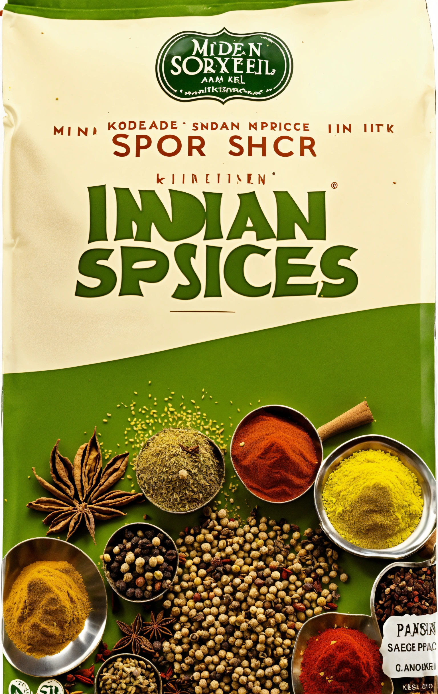 Lexica - Food photography of a packet of Indian spices on a kitchen ...