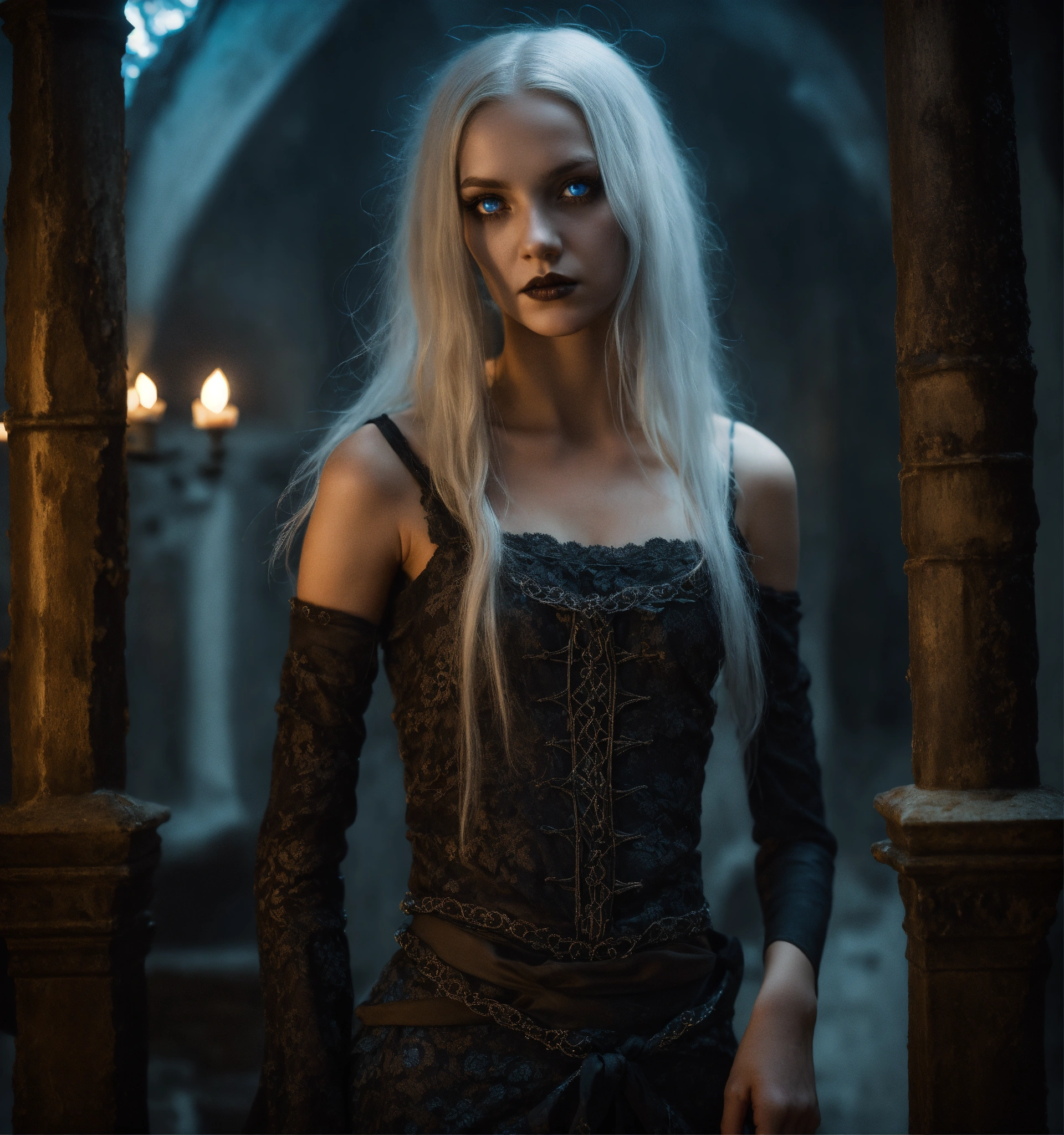 Lexica - Body portrait, sehr kindhafte deadly pale twelve year old ...