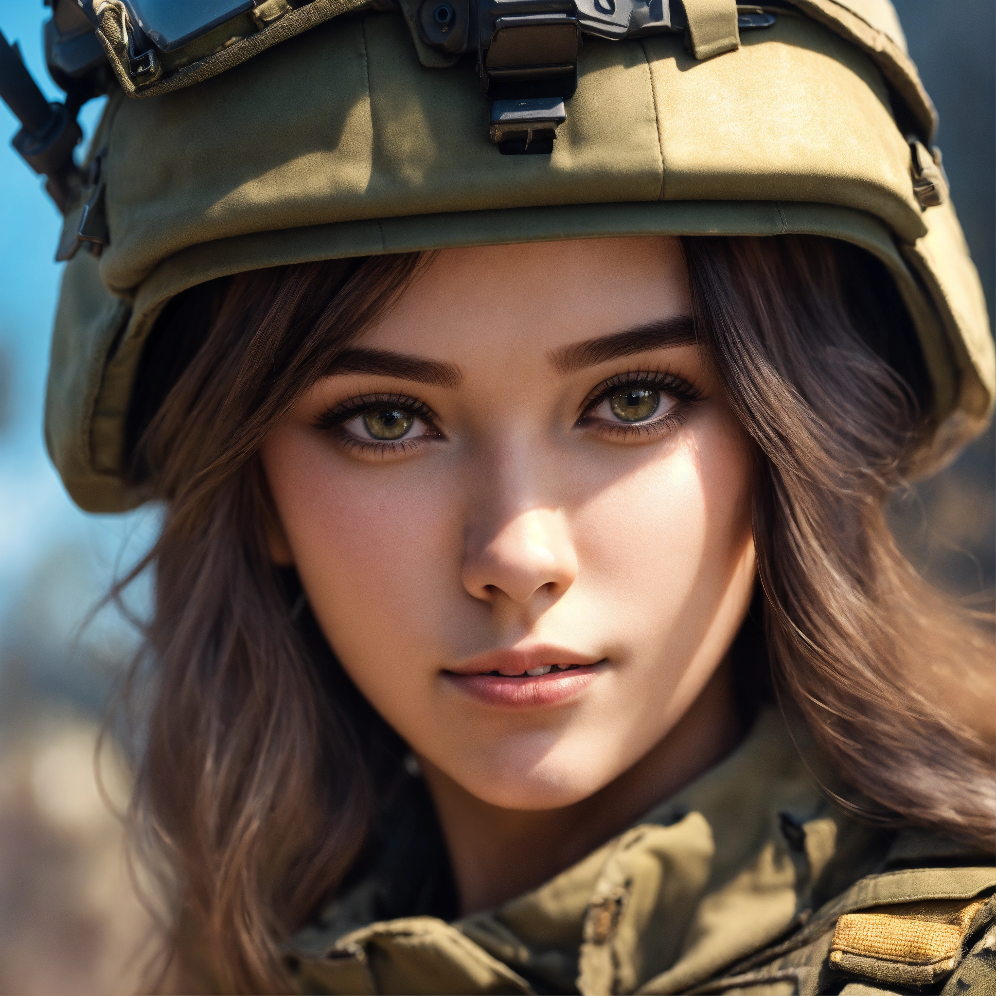 Lexica - A beautiful real army girl , super realistic girl ,super ...