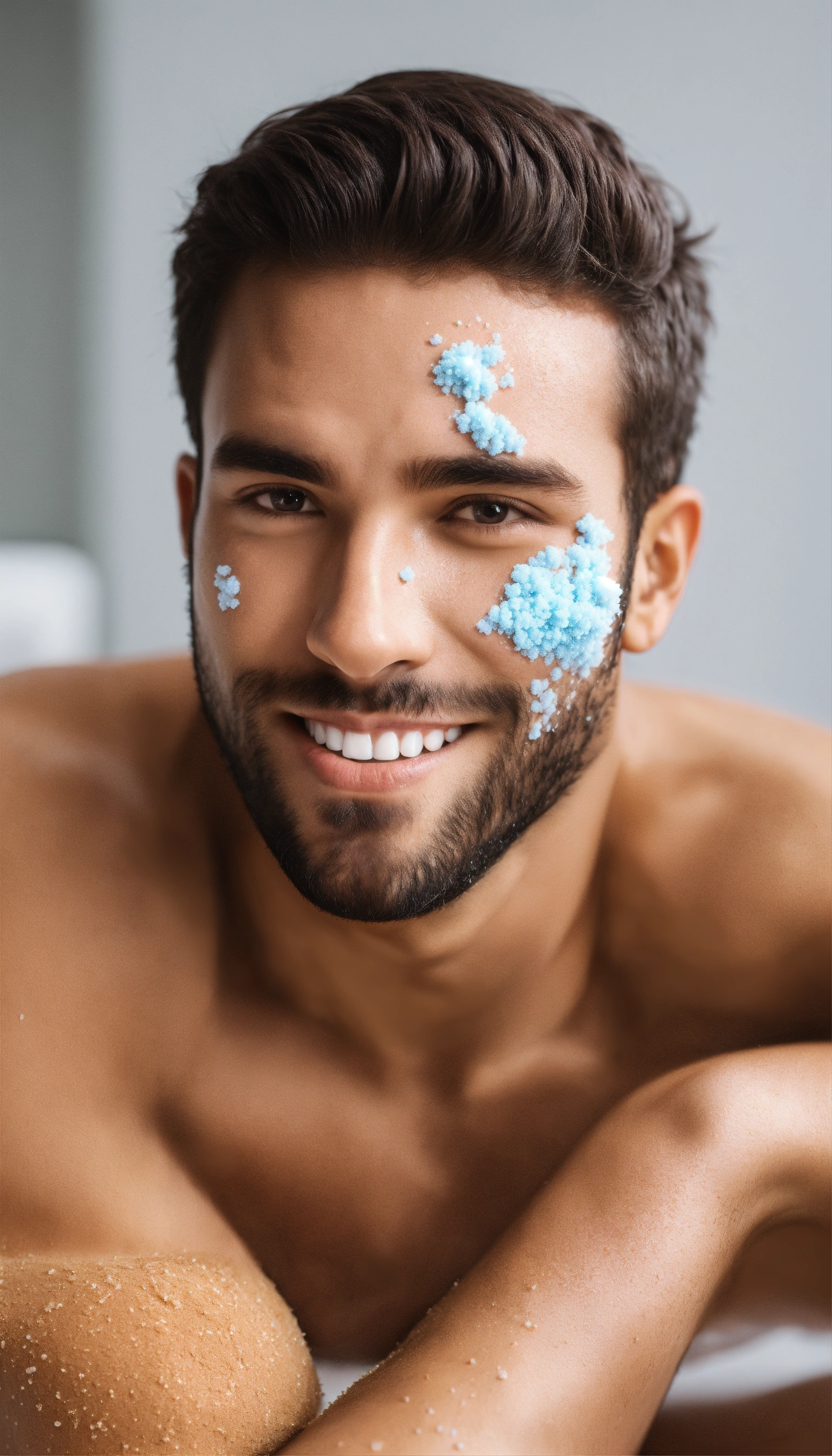 Lexica - Man exfoliating skin body scrub