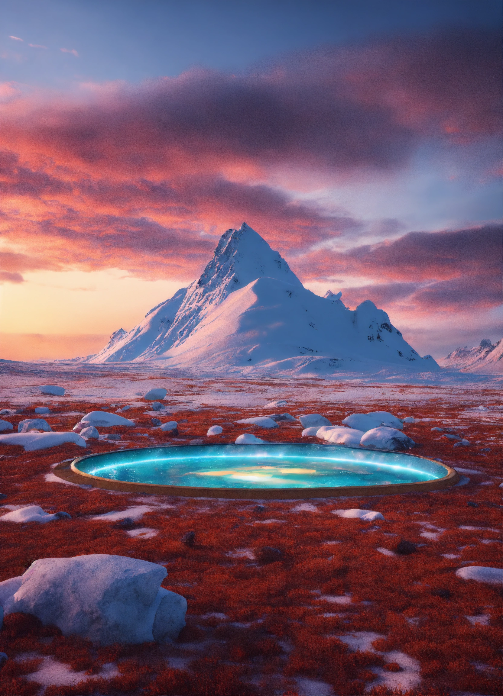 Lexica - The most trippy scene imaginable, in arctic tundra, complex ...