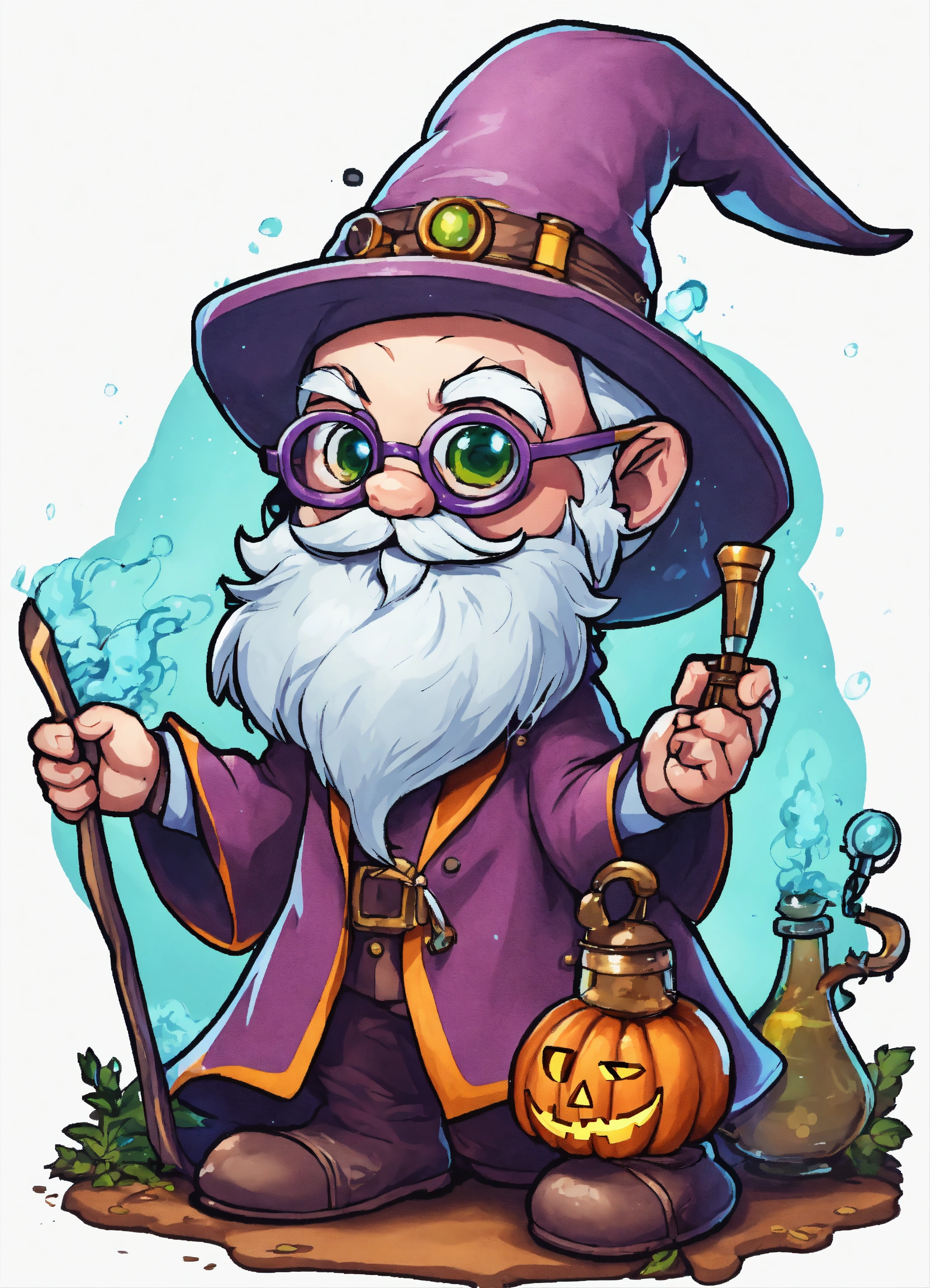 Lexica - Generate a cute The Mad wizard Scientist in Haloween ...