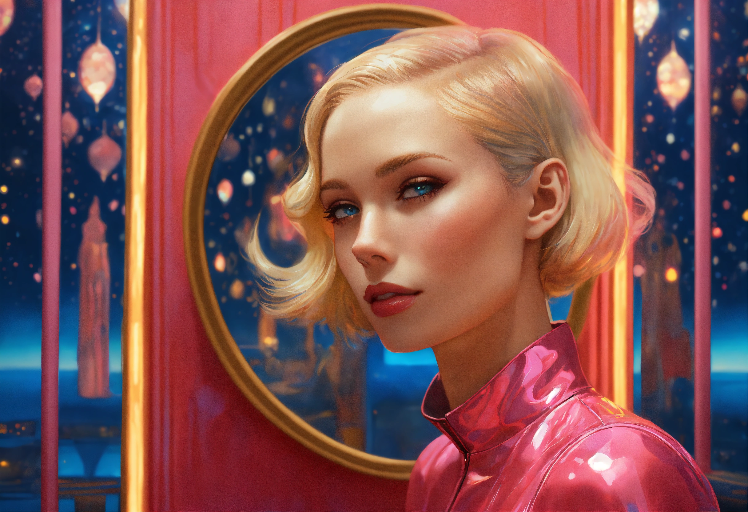 Lexica - Paint close glamorous retrofuturistic sci - fi detailed ...