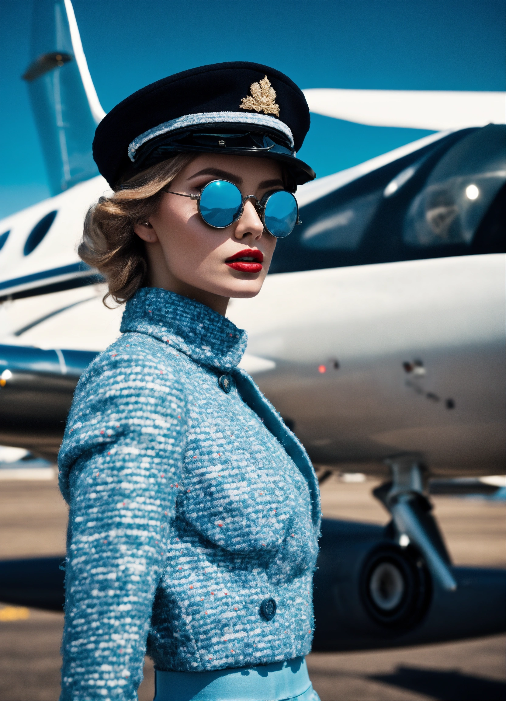 Lexica - Scene featuring a glamorous Russian fashion model in a light ...