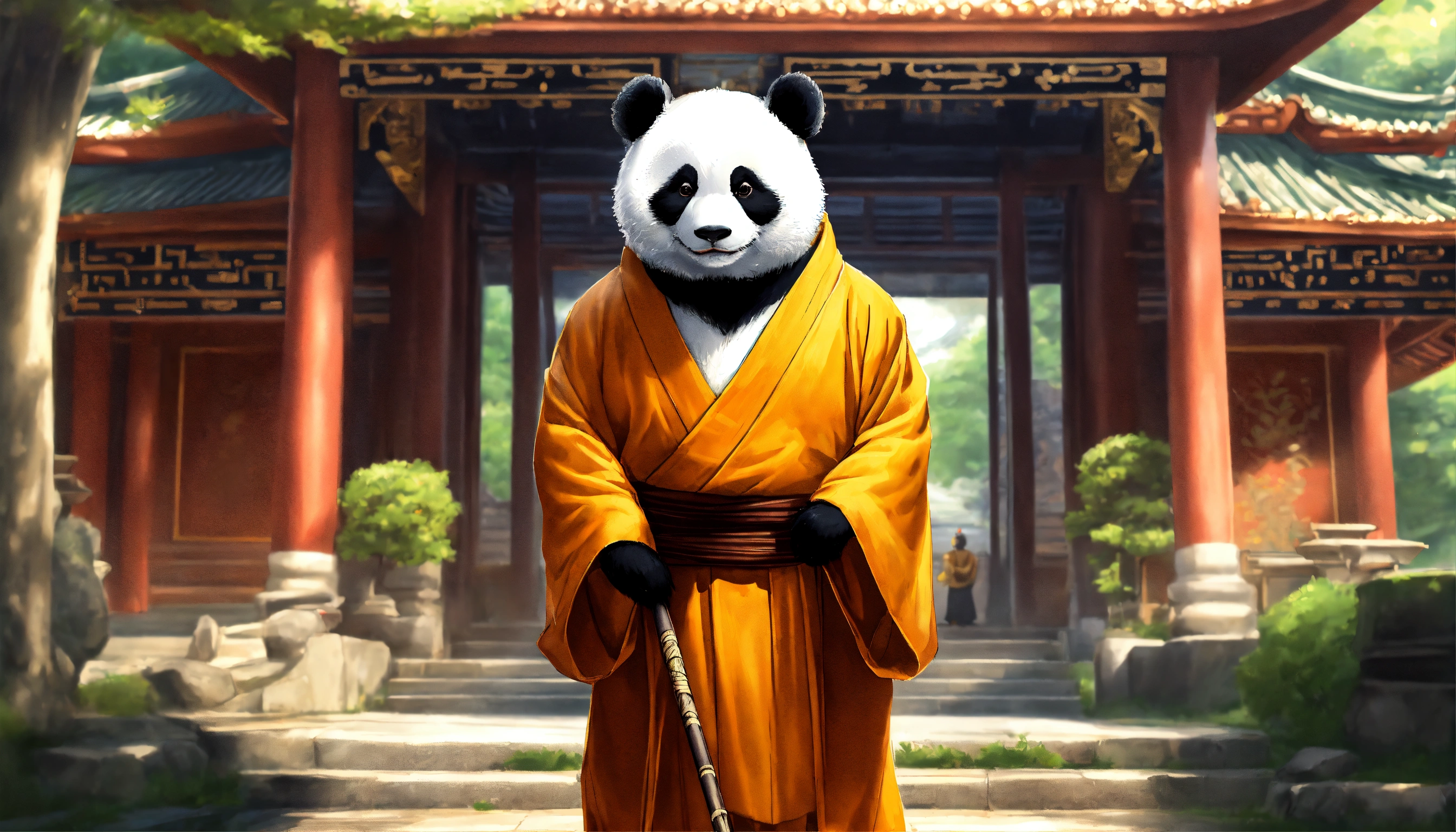 Lexica - Masterpiece, best quality, an anthropomorphic panda wearing a ...