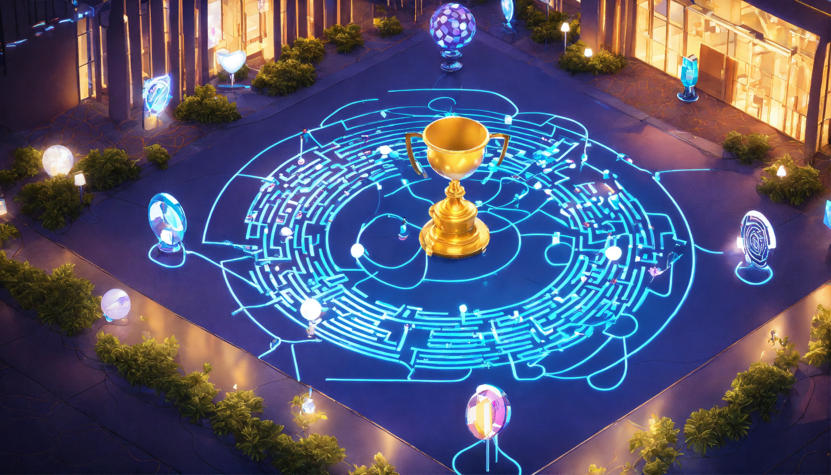Lexica - Visualize a 3D labyrinth unraveling into a pathway leading to ...