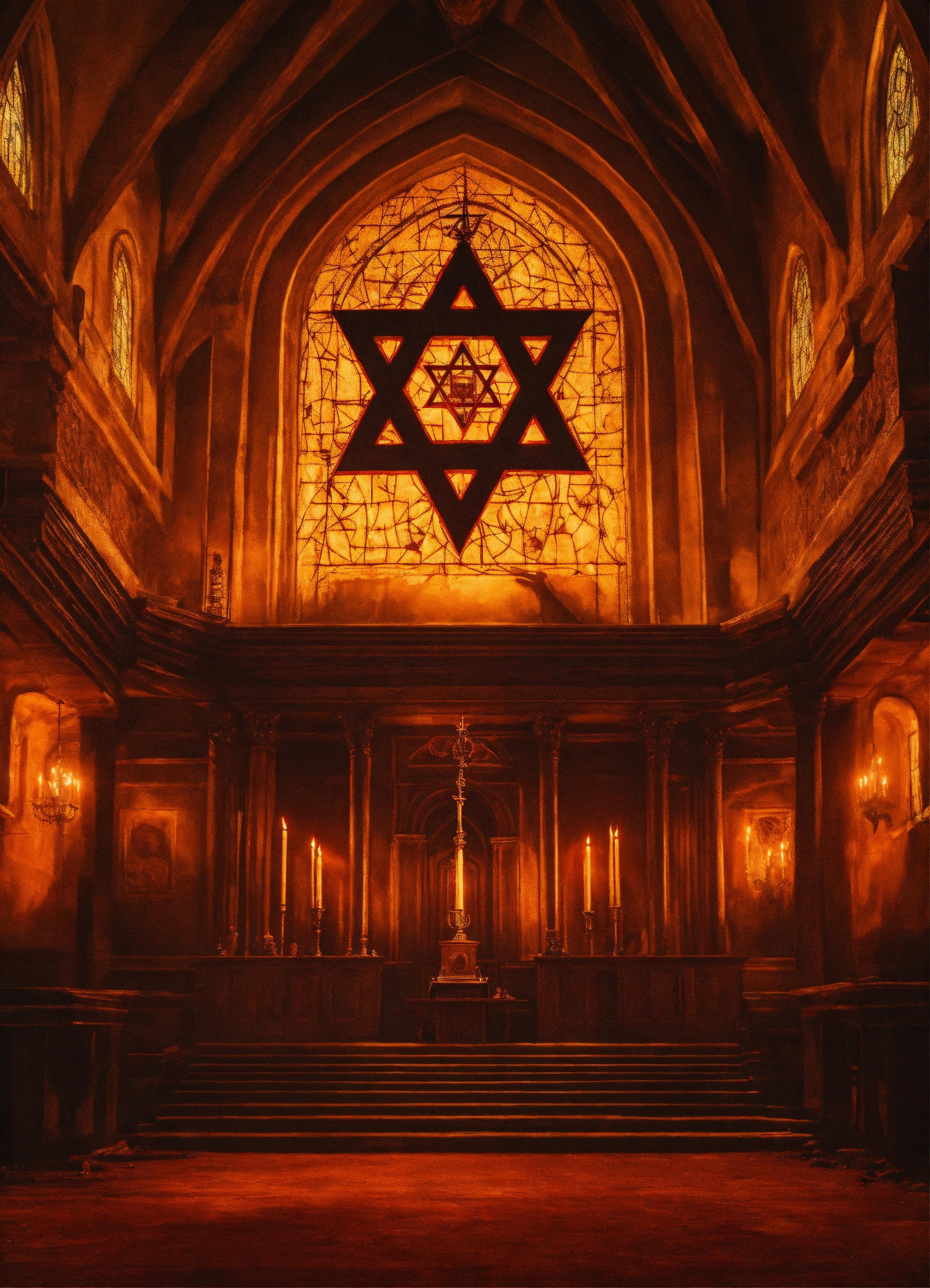 Lexica - Evil demonic Synagogue of Satan, star of david, Israeli flag ...