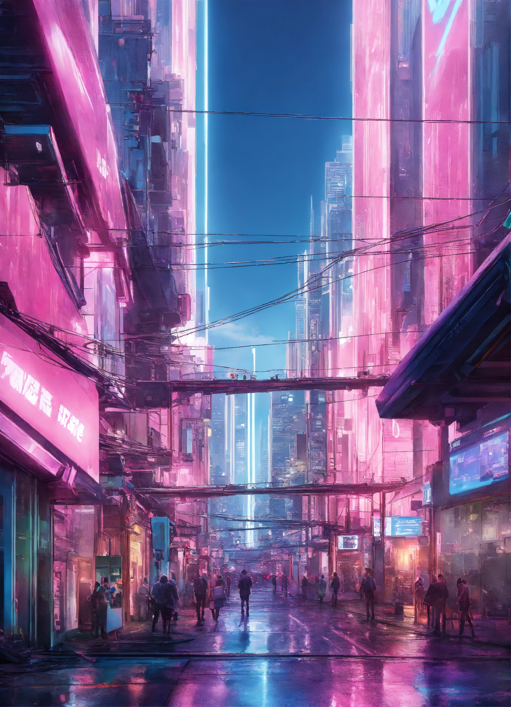 Lexica - A city that it's slowly turning into metallic constructions ...