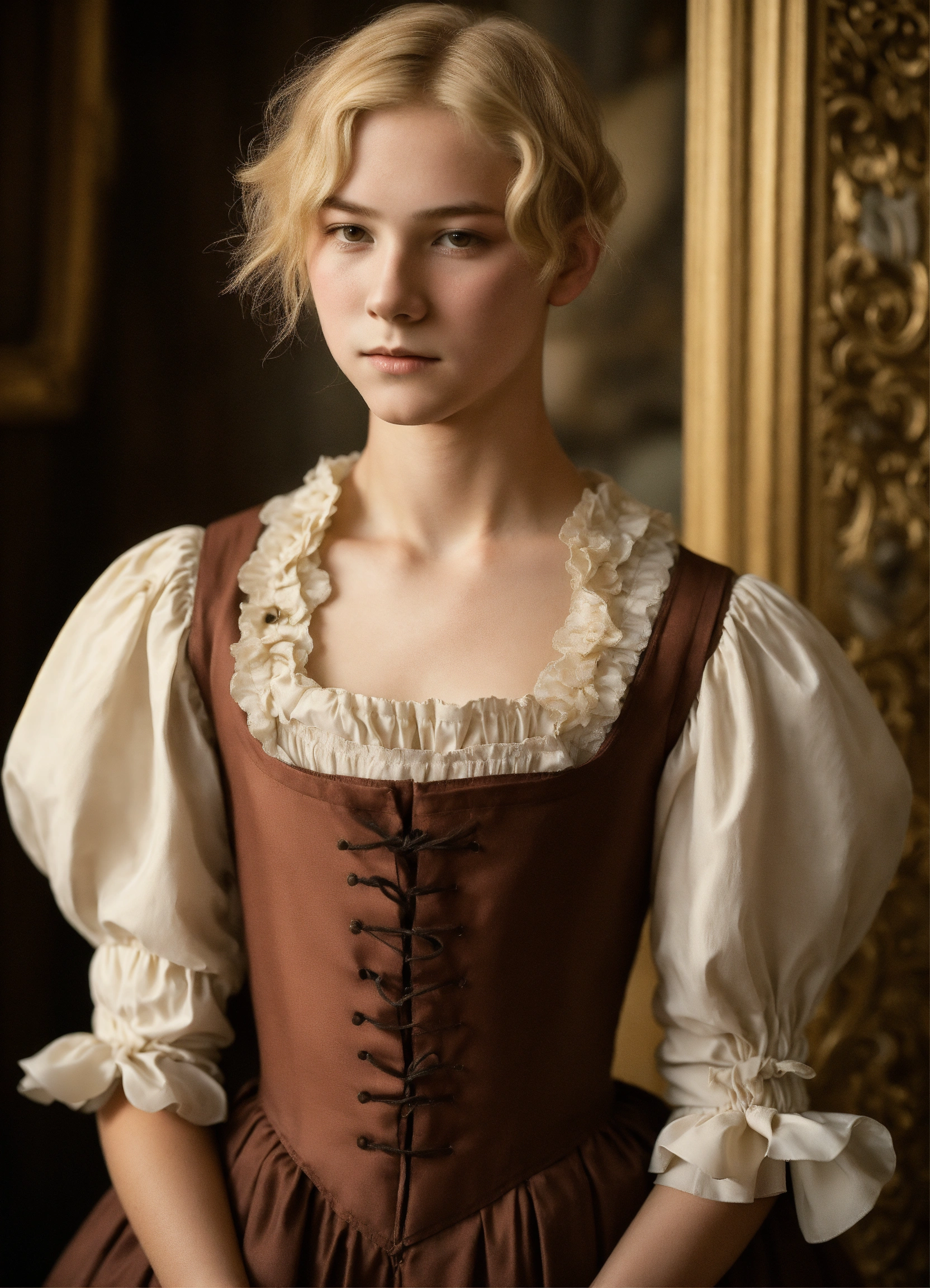 Lexica - A slender genderqueer 15-year-old boy wearing an 18th-century ...