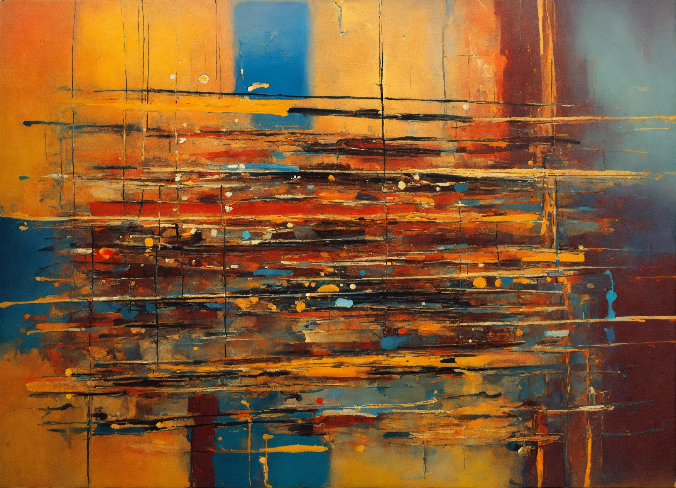 Lexica - Data abstract painting kandisky, pollock, rothko