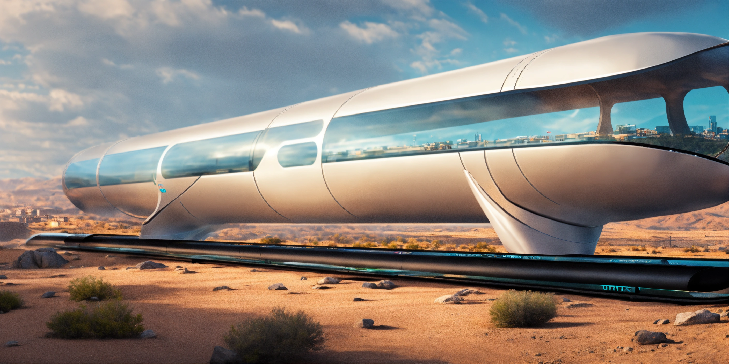 Lexica - Futuristic Hyperloop transportation system.