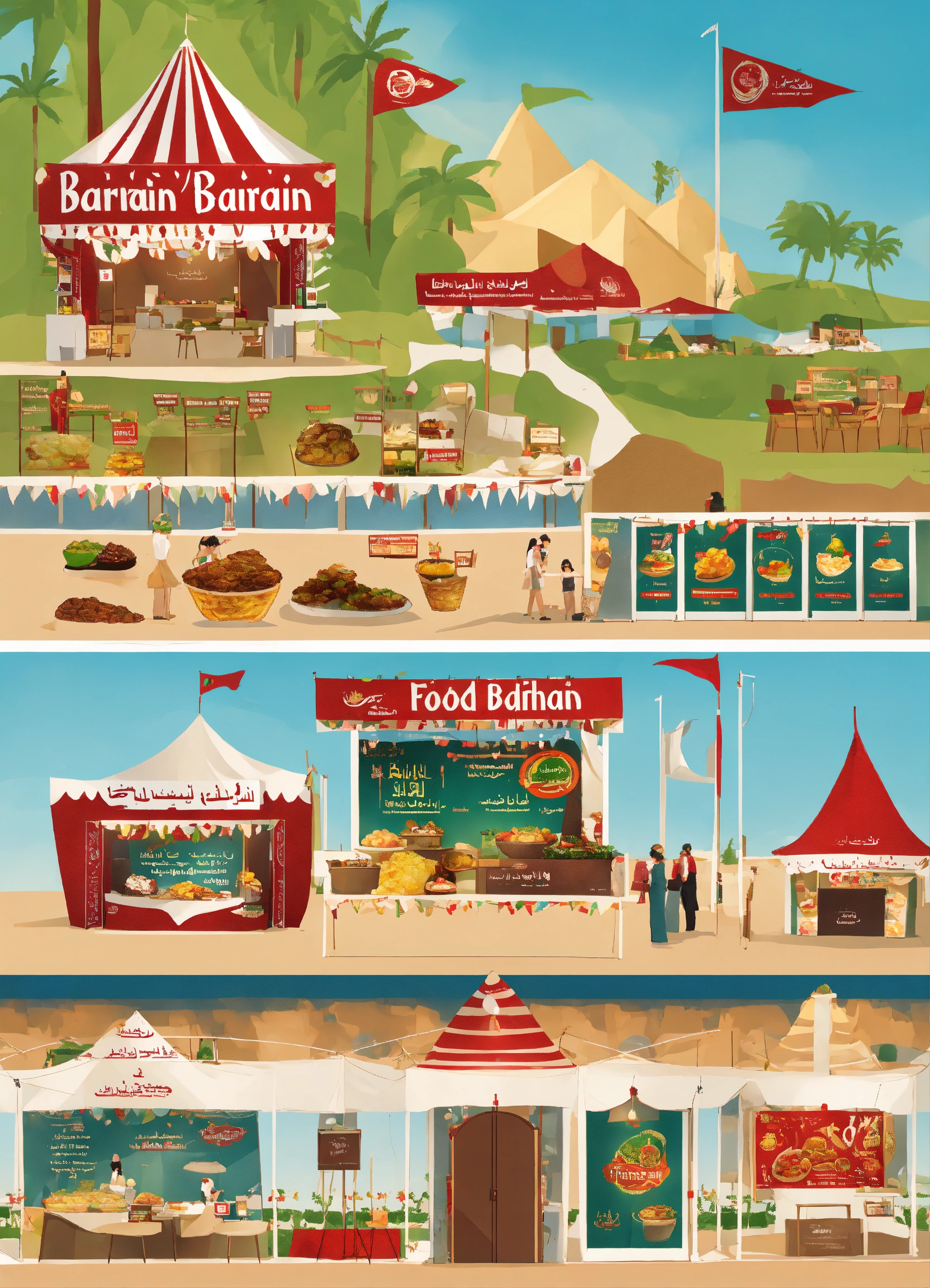 Lexica - "Visualize the 'Taste of Bahrain' food festival small Food ...