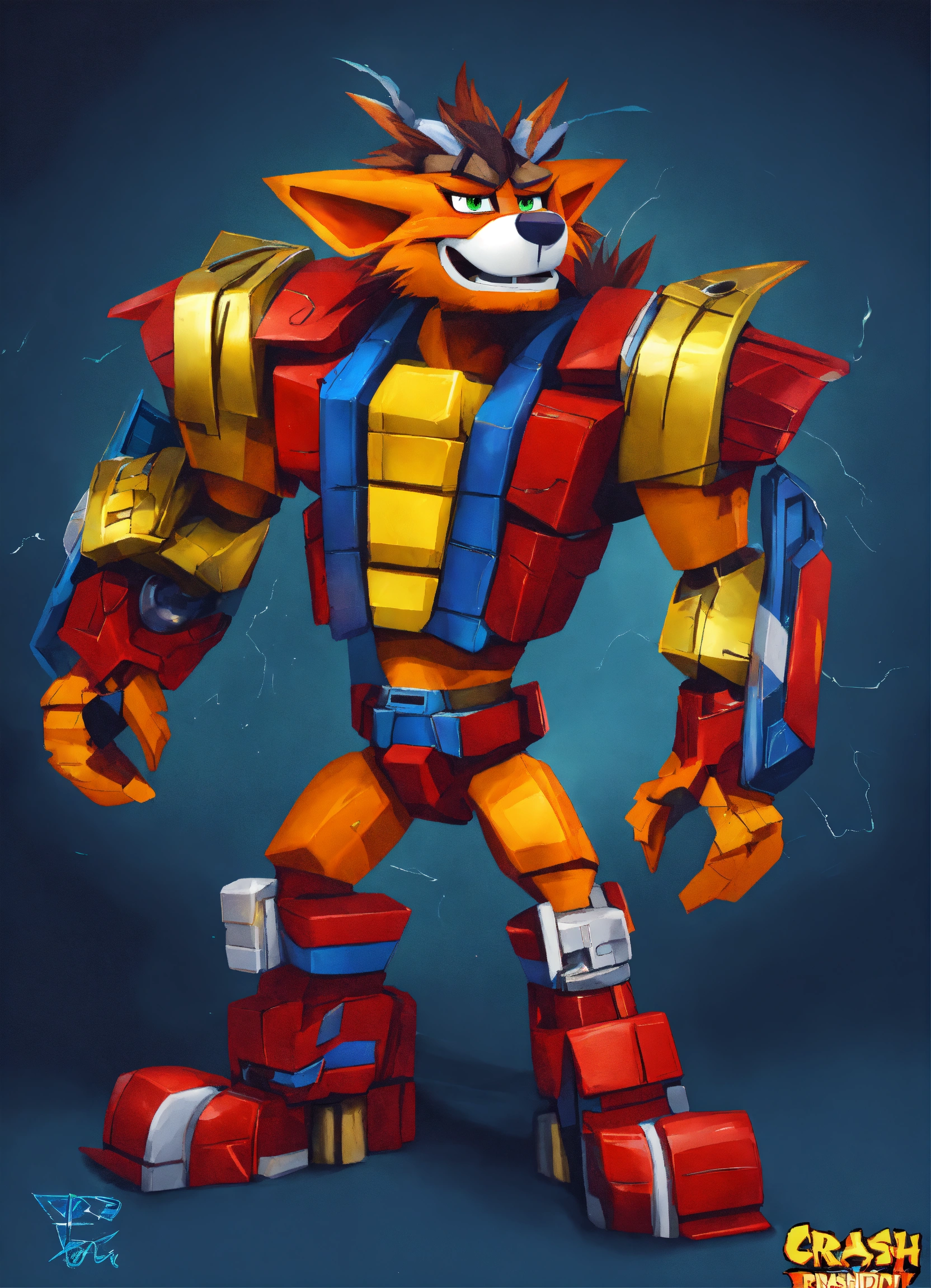Lexica - Crash Bandicoot as a transformer