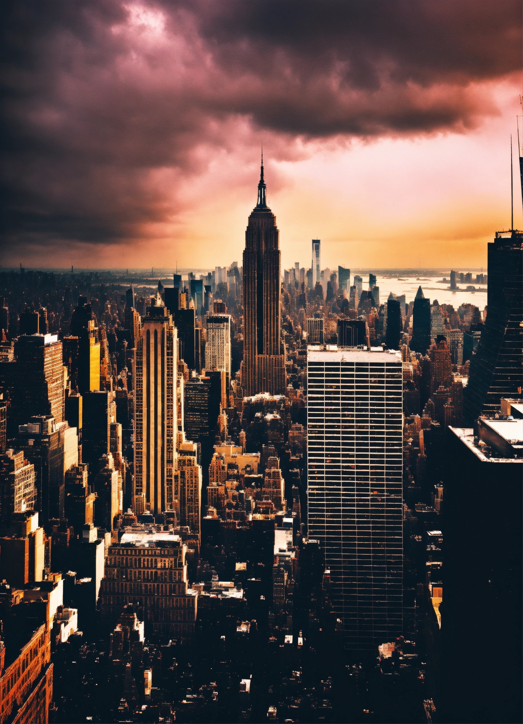 Lexica - New york in a cloudy day