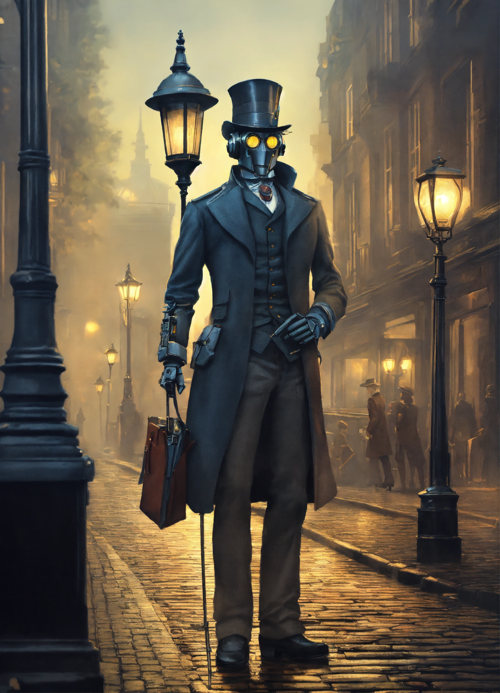 Lexica - Victorian futuristic robot android detective ,robotic suite ...