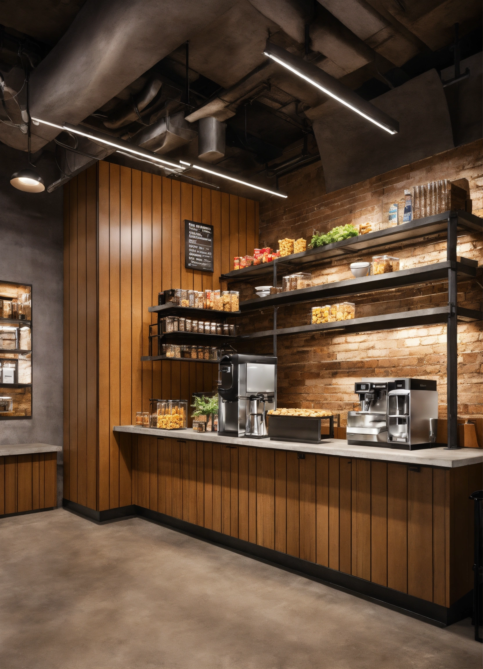 Lexica - A self serve breakroom snack bar with snacks on an easy to reach shelf for employees to ...