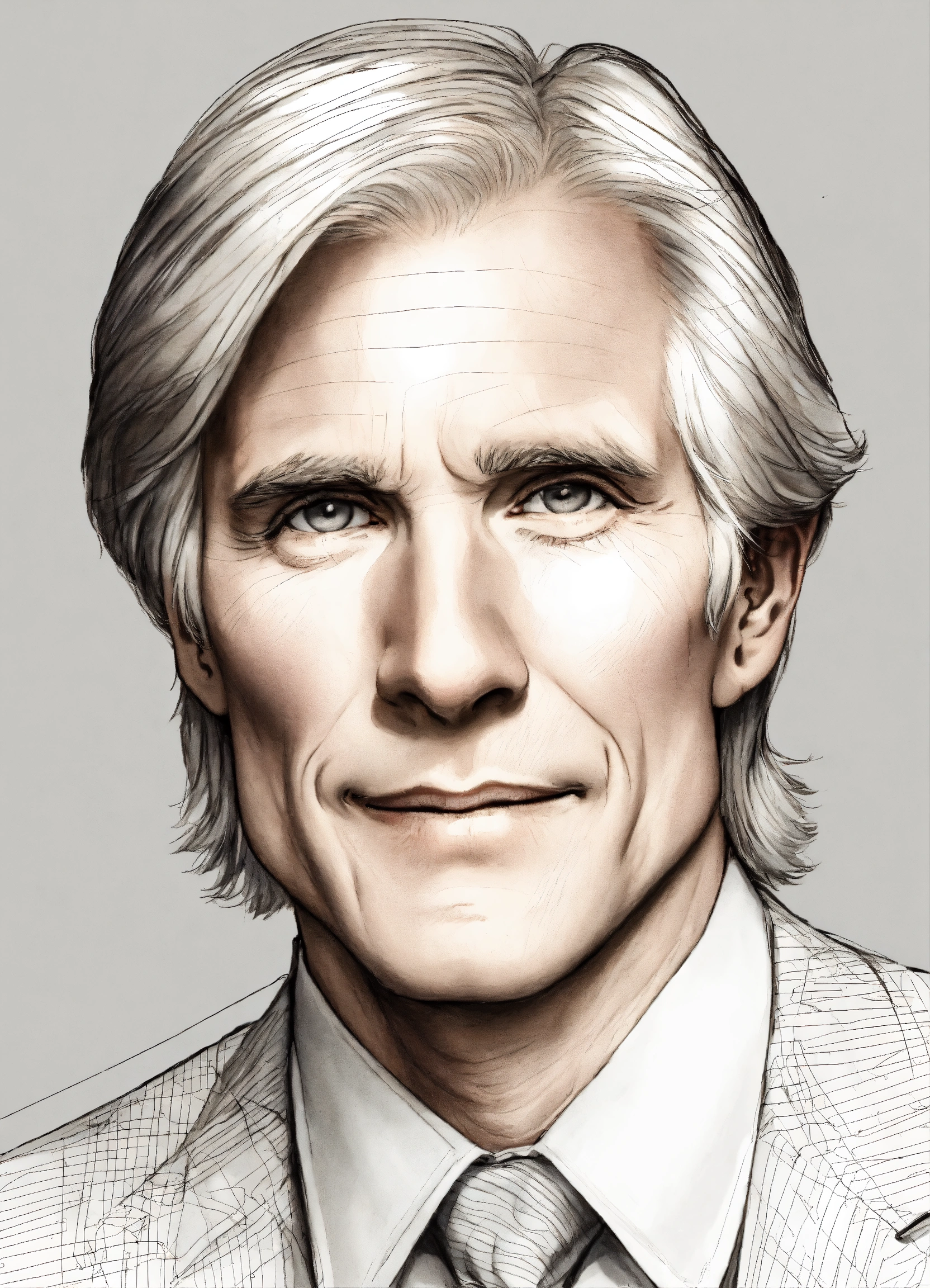 Lexica - Line drawing of Keith Morrison from Dateline
