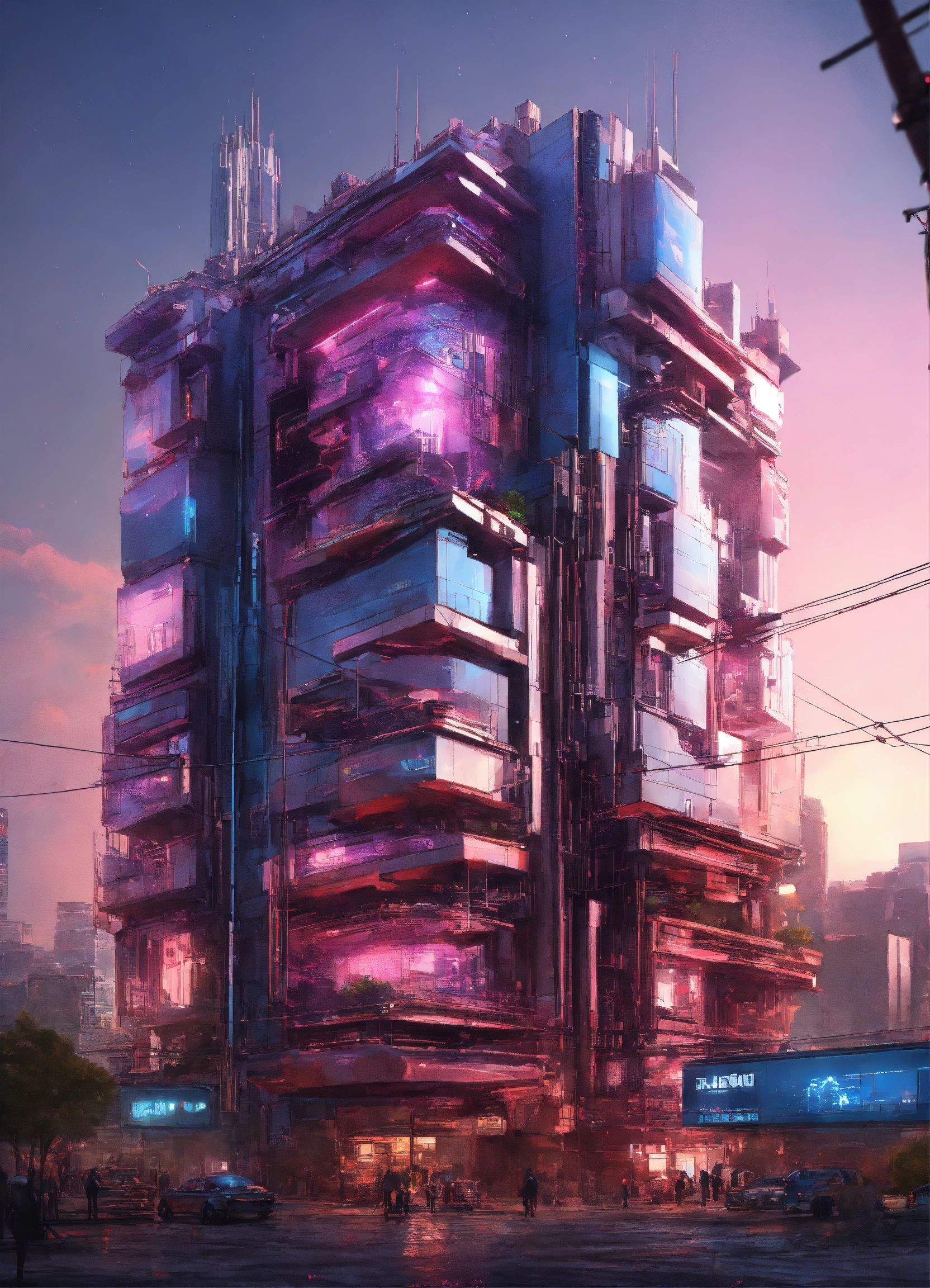 Lexica - A city that it's slowly turning into metallic constructions ...