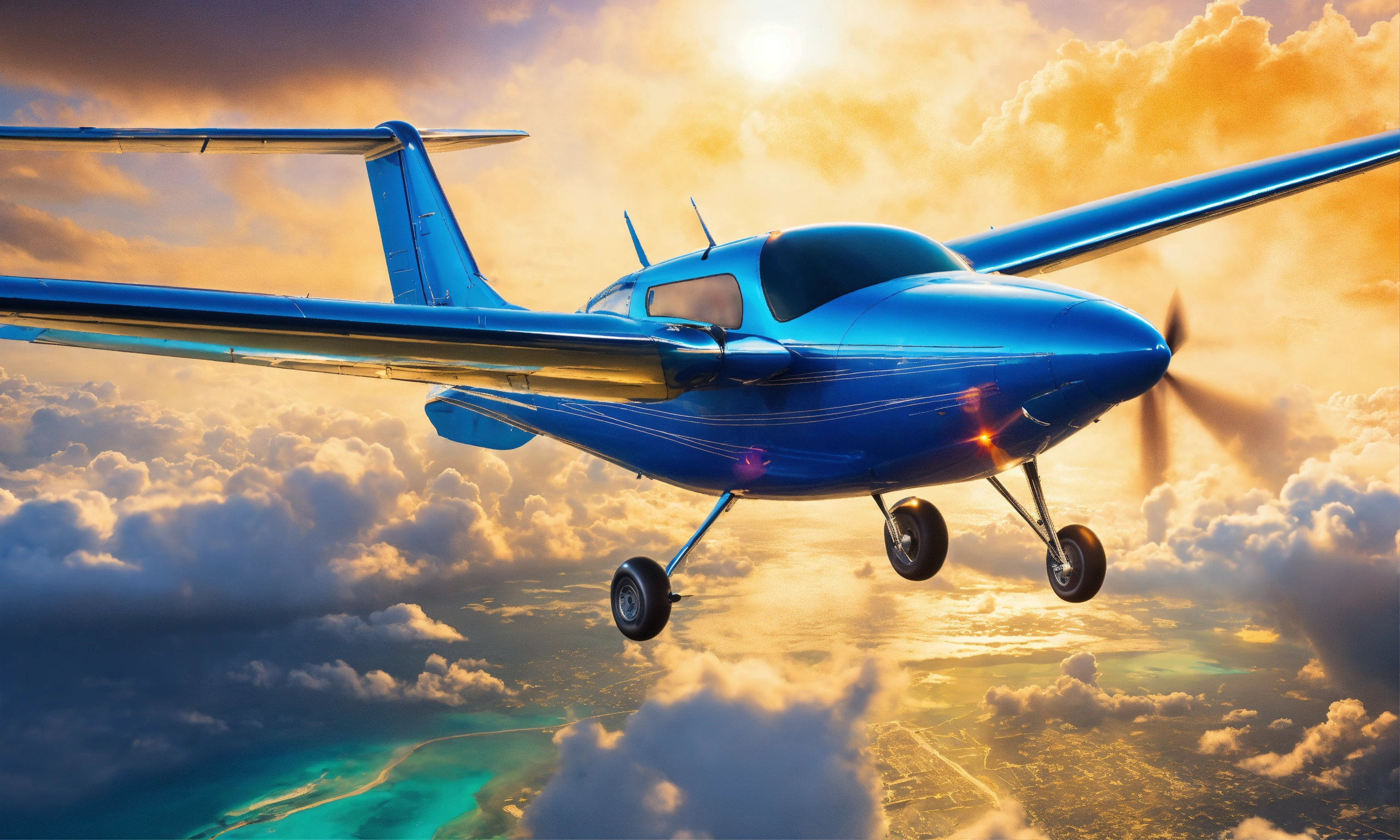 Lexica - Small plane piloted by a woman entering into an ...