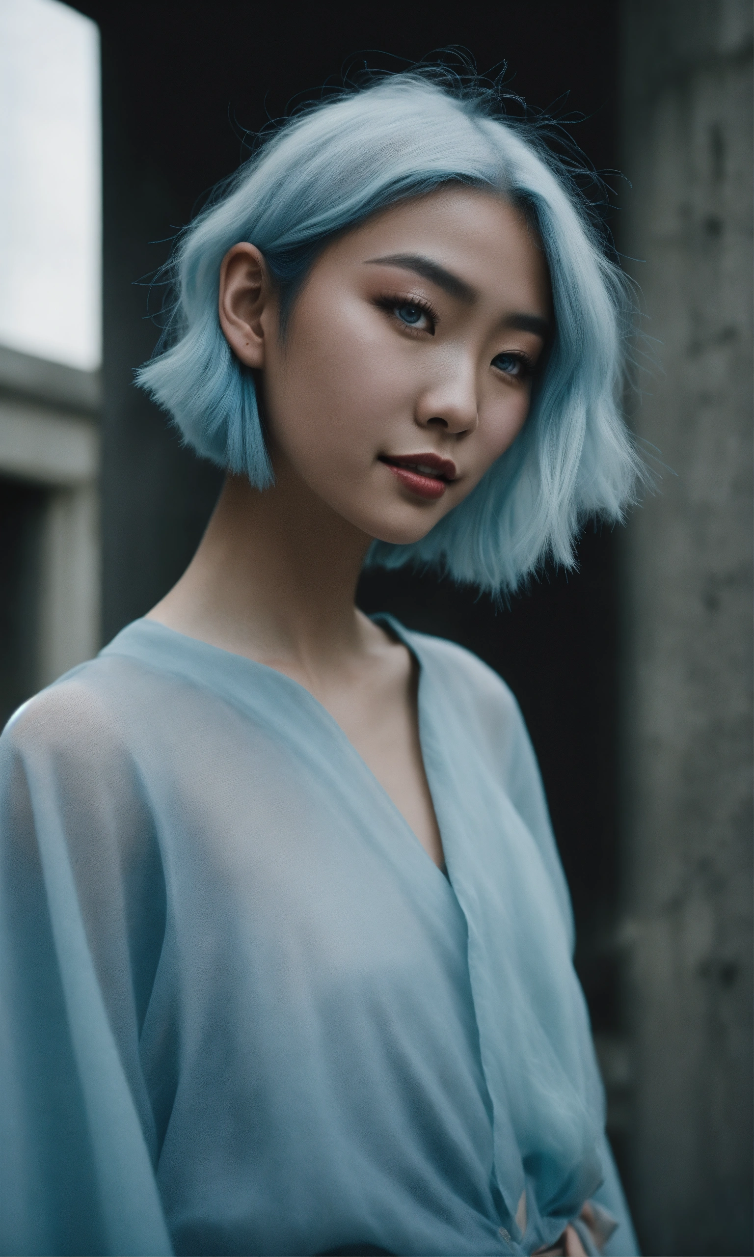 Lexica - Portrait of haute couture beautiful asian fashion model with ...