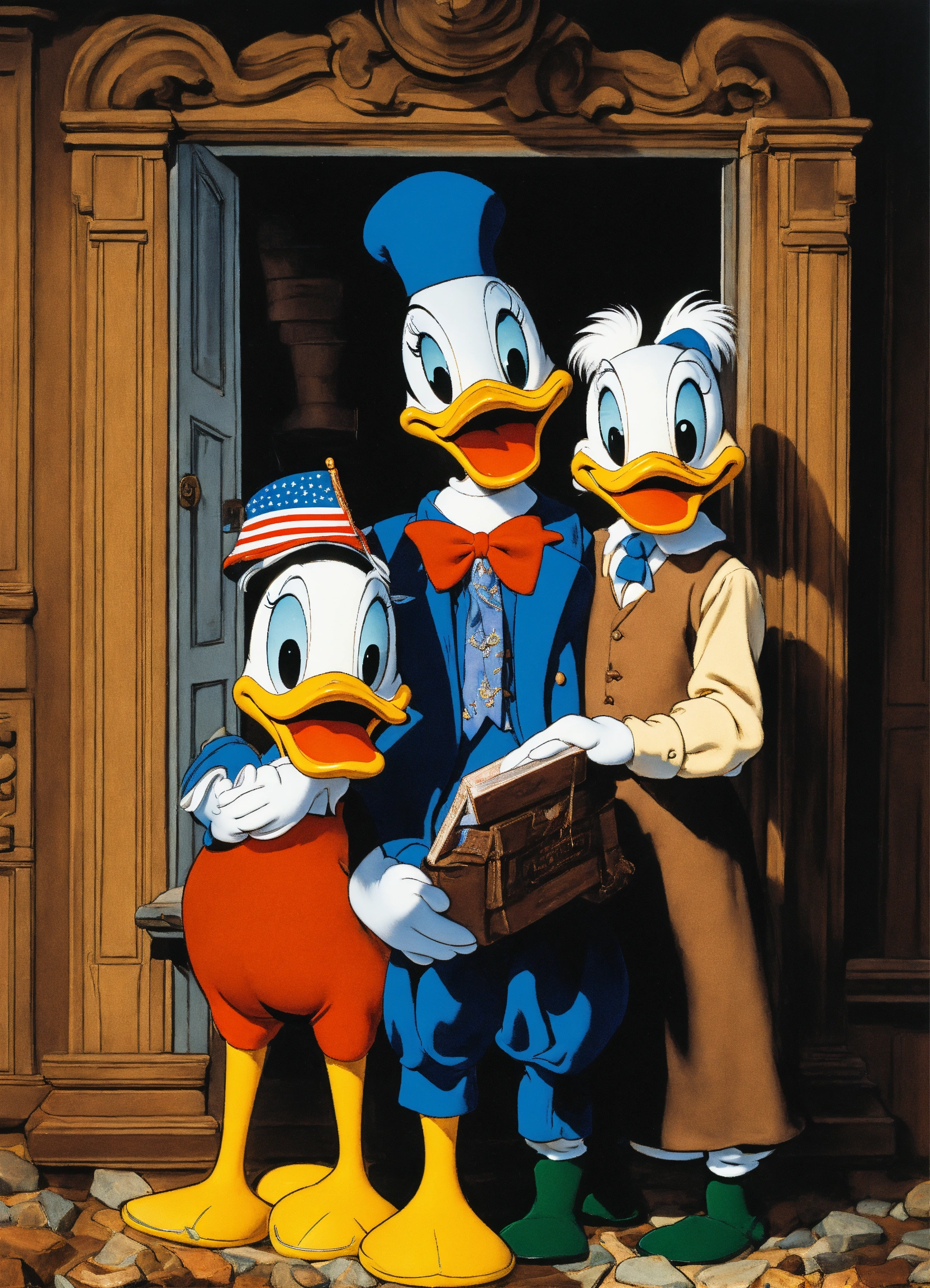 Lexica - "American Gothic by Carl Barks Donald Duck"
