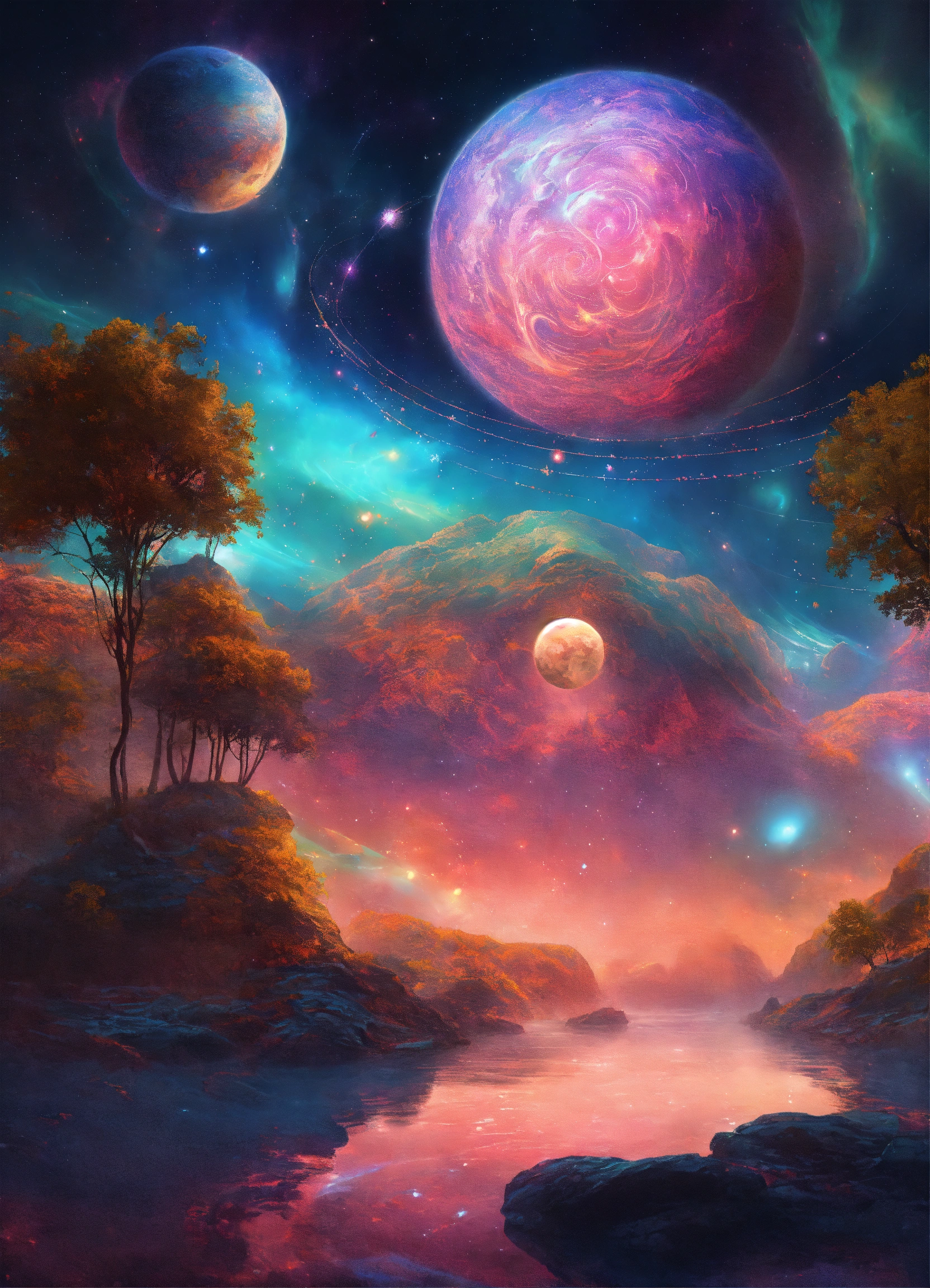 Lexica - Cosmic Reverie Description In the first NFT of "The Multiverse ...