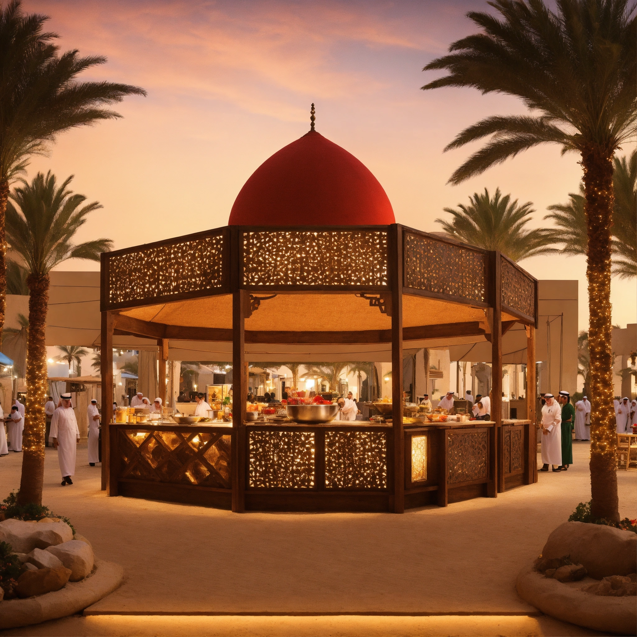 Lexica - Visualize a vibrant scene at the 'Taste of Bahrain' Food ...