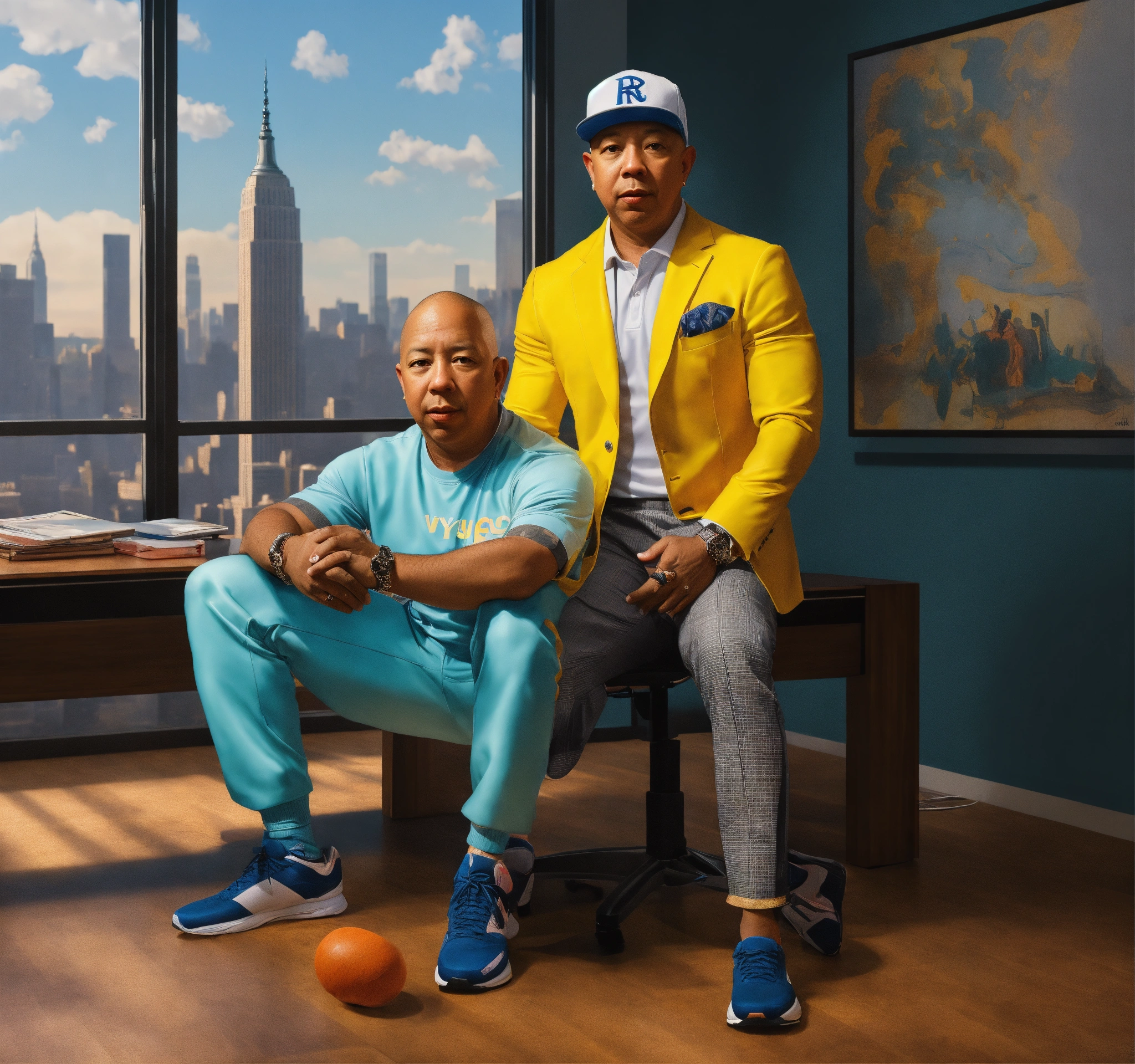 Lexica - Pop art, hyperrealist full body portrait of black Mogul ...