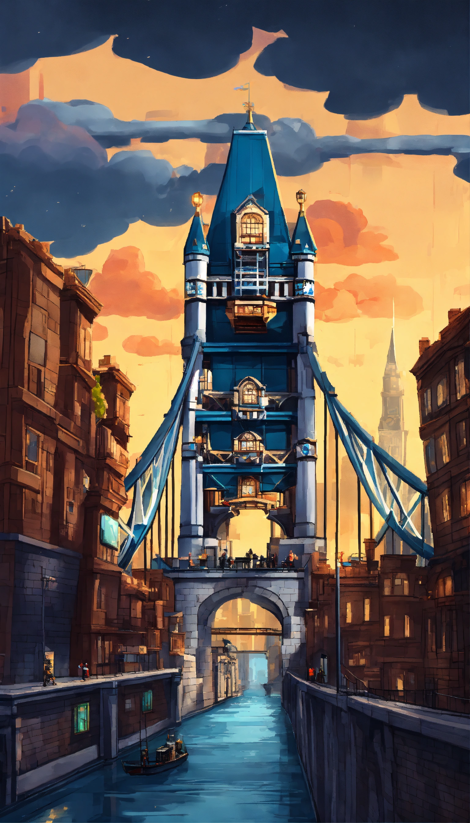 Lexica - Plataforma 2d game Tower Bridge